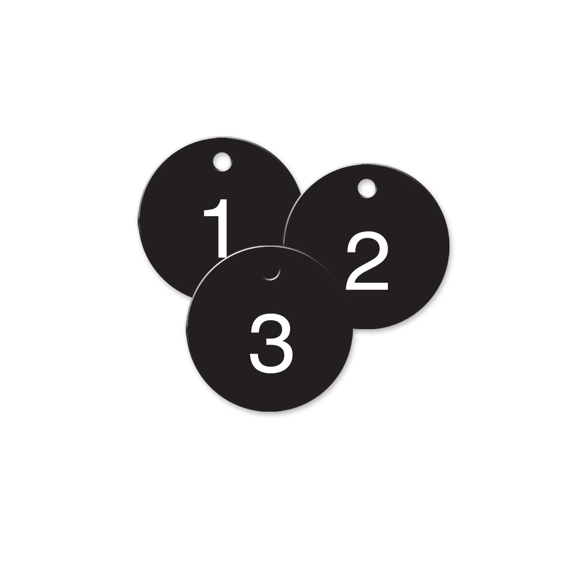 2 inch Numbered Plastic Tags - Walmart.com