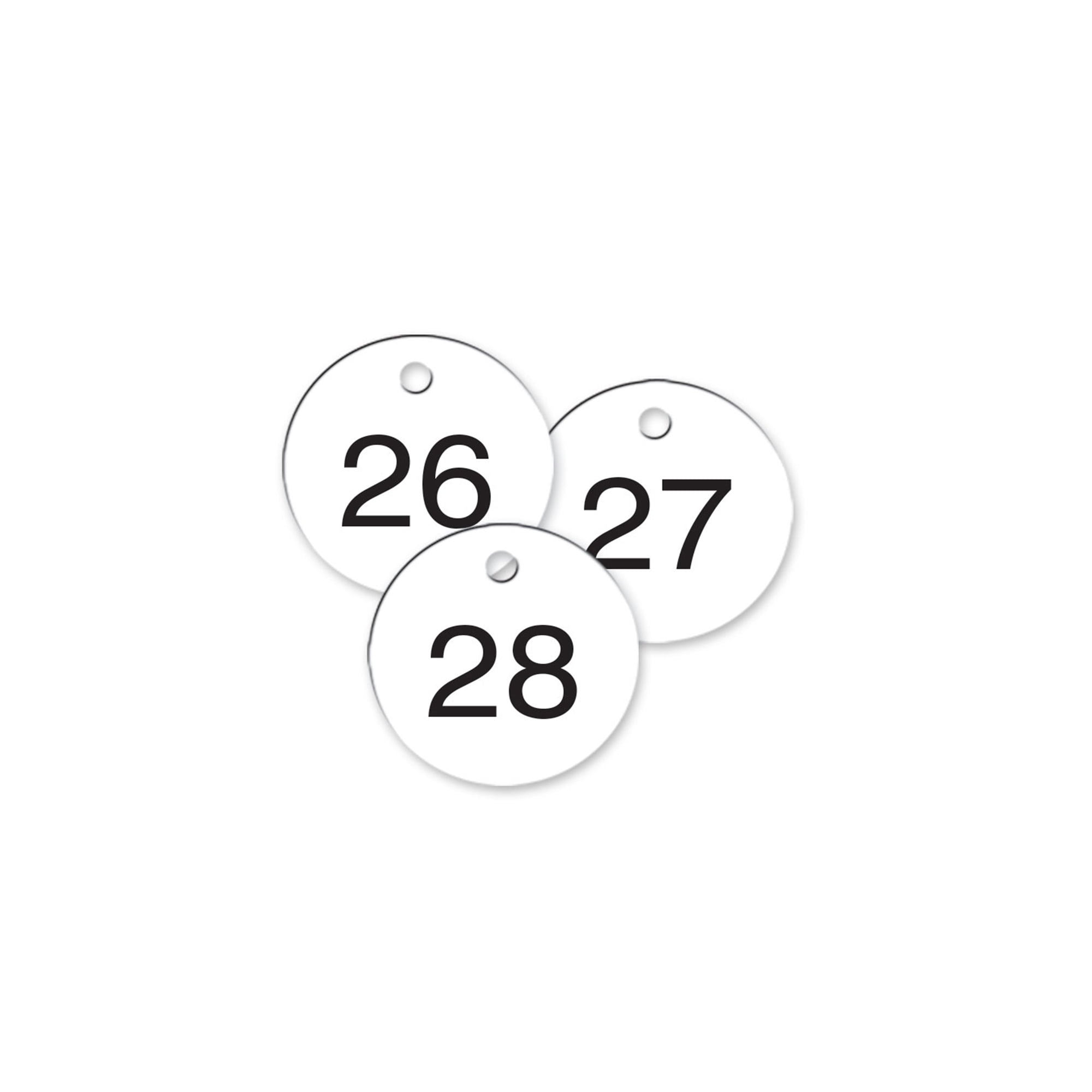 2 inch Numbered Plastic Tags - Walmart.com