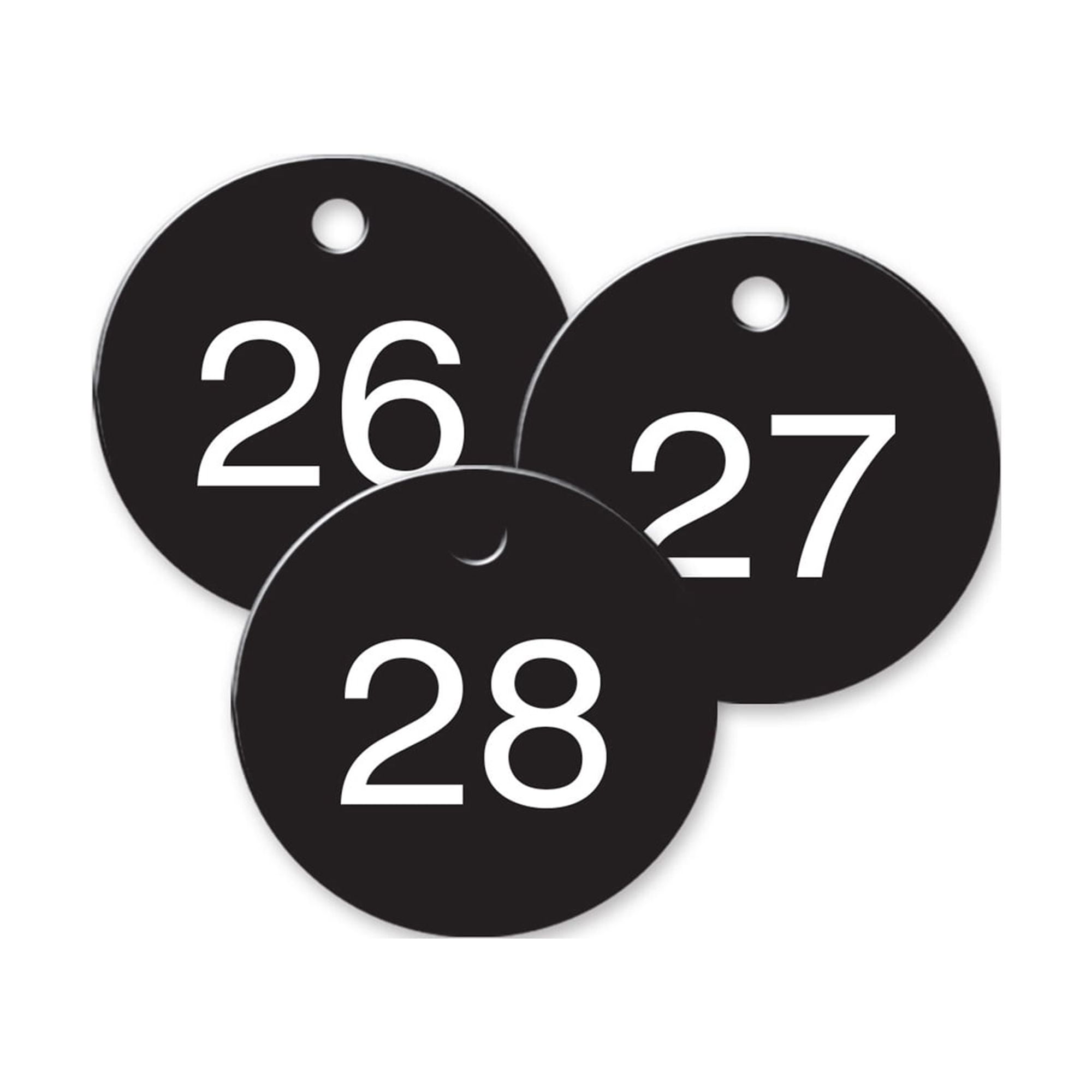 2 inch Numbered Plastic Tags - Walmart.com