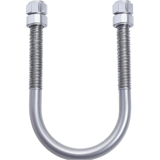 - 2 inch Pipe Size U-Bolt with Nuts, 304 Stainless Steel (2-7/16 inch ...