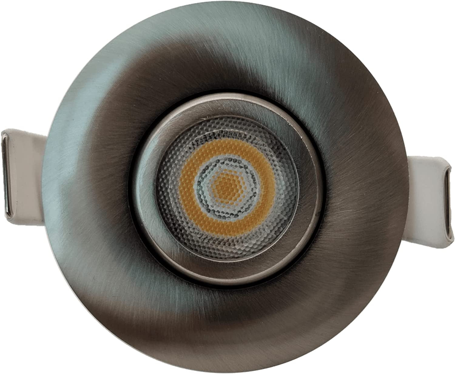 2 inch Round Gimbal Downlight Luminaire, Brushed Nickel, LED Recessed ...