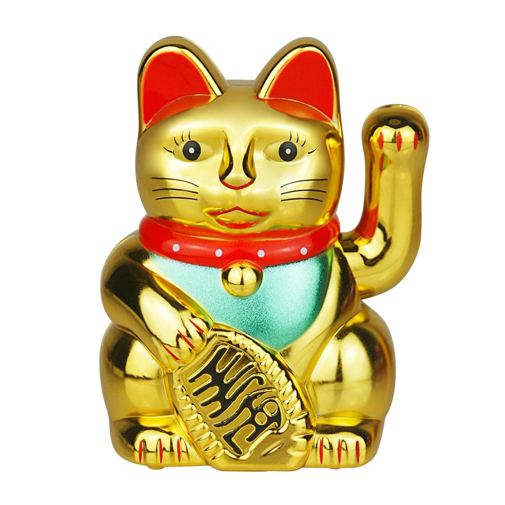 2-Inch Solar-Powered Automatic Waving Lucky Cat Cashier Car-Mounted ...