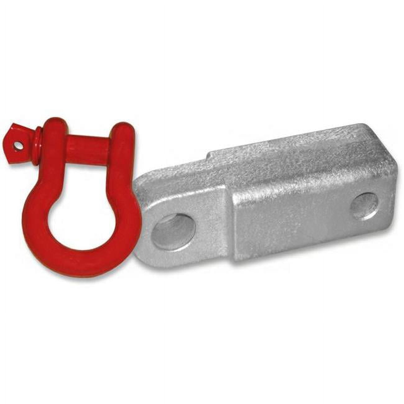 2 inch Steel Receiver Bracket w/ PATRIOT RED Powdercoated D-Shackle ...