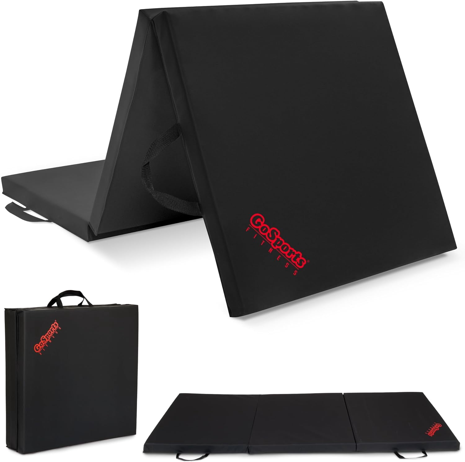 2 inch Thick 6 ft x 2 ft Tri-Fold Exercise Fitness Mat - Great For ...