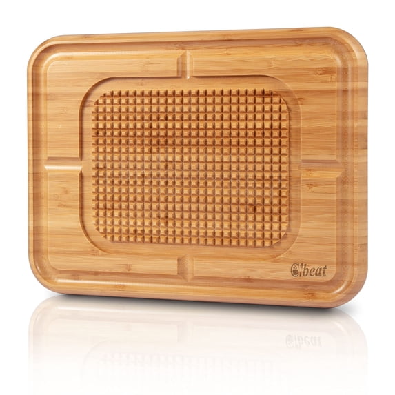 2 inch Thick Carving Cutting Board, Large Turkey Bamboo Board with ...