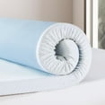 2 inch Twin XL Queen Memory Foam Mattress Topper, Gel-Infused Memory ...