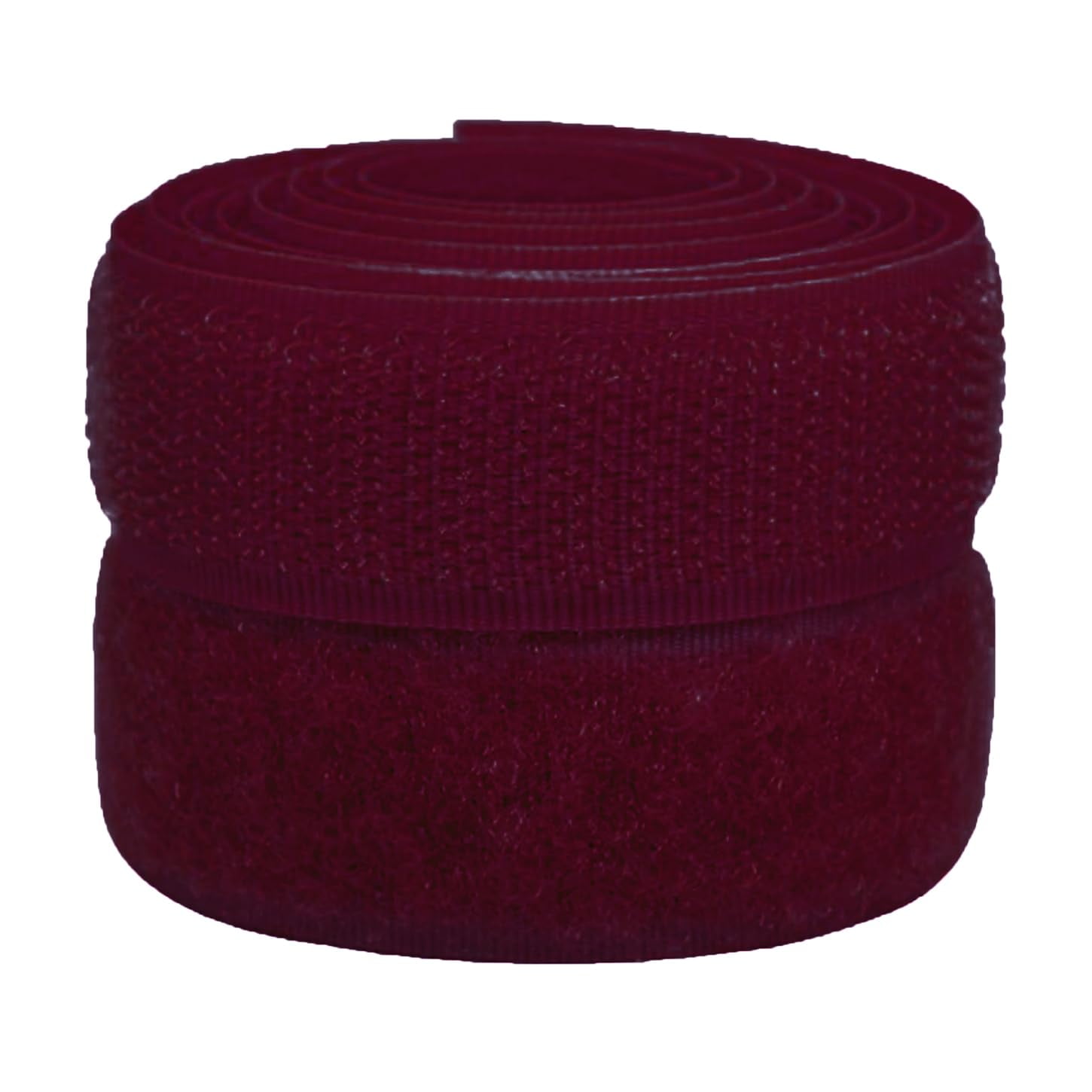 3/4 inch Burgundy Sew on Hook and Loop Tape Non-Adhesive 1 Yd Thin ...