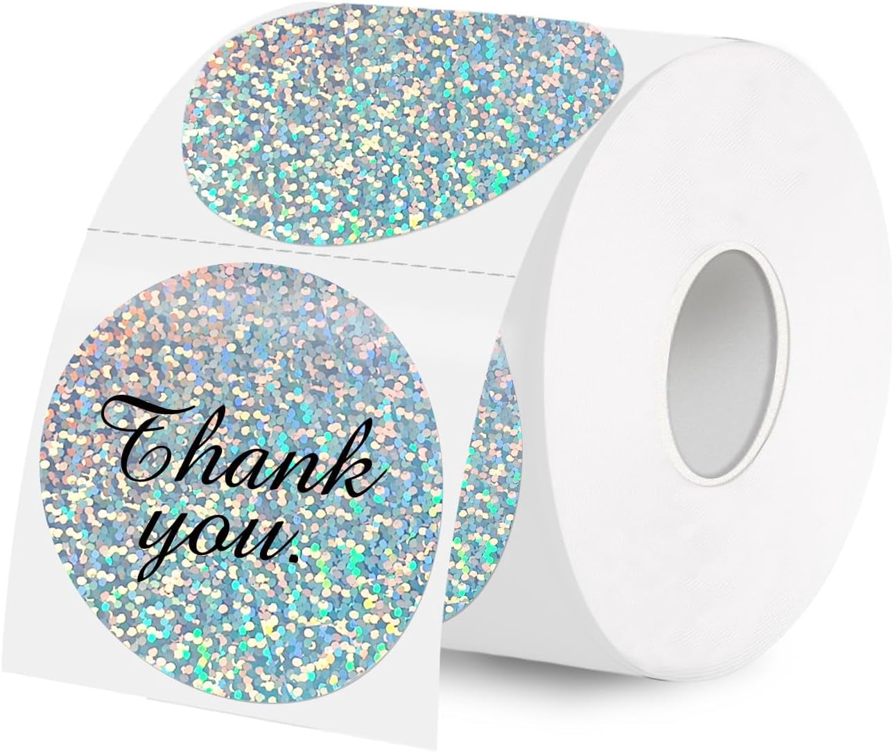 2-inch holographic thermal labels, round self-adhesive direct thermal ...