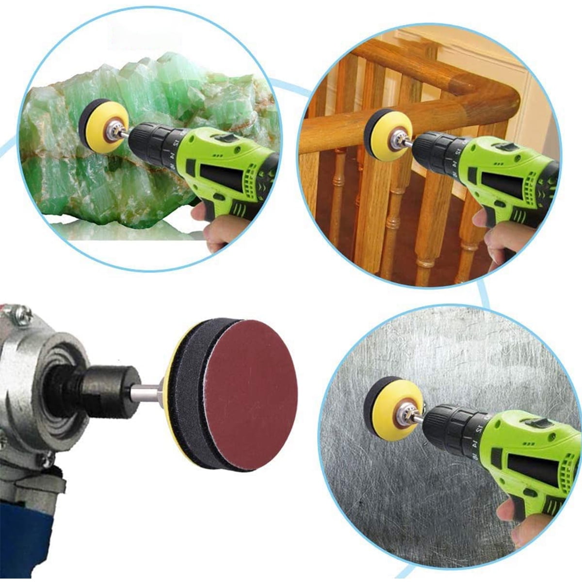 2 inch roll Lock Quick Change Discs Set,1/4 Inch Shank Drill Grinder ...