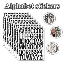 Sticko Solid Bright Multicolor Alphabet Vinyl Stickers, 97 Piece ...