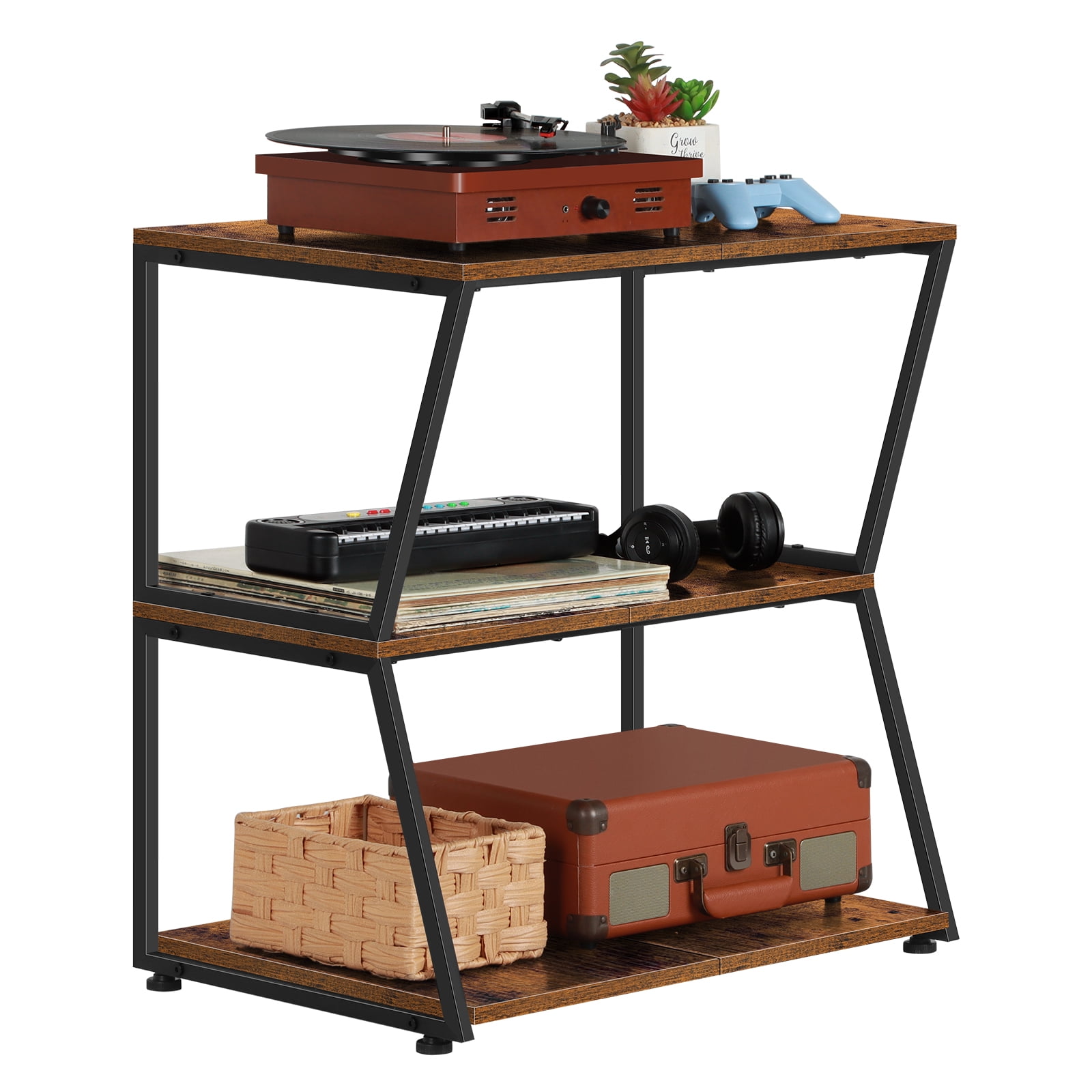 2-layer AV media stand heavy-duty stereo cabinet furniture-stereo stand ...