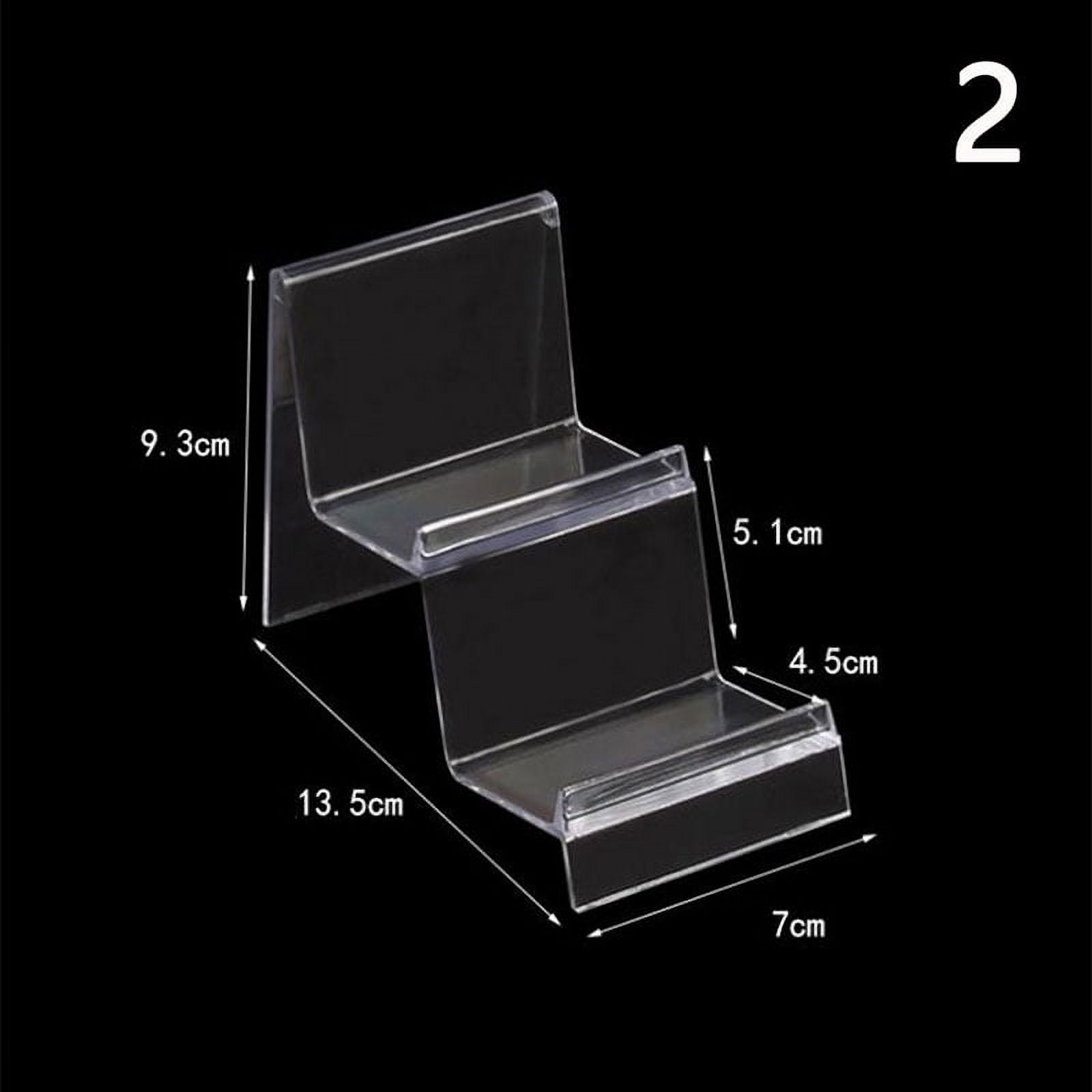 (2 layer) Transparent Acrylic Display Shelf Glasses Cell phone ewellery ...