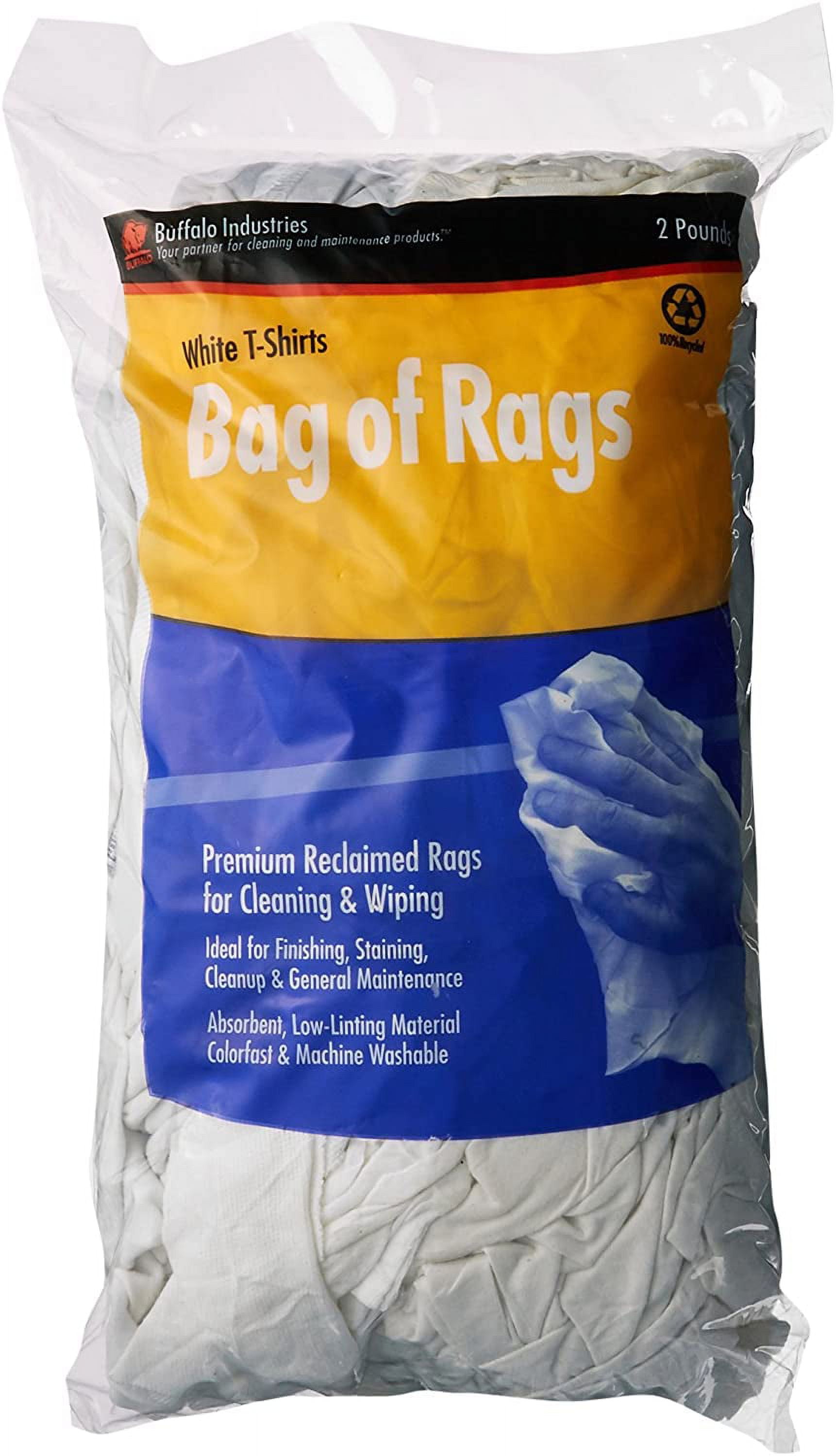 WIPING RAGS WHITE 2LB (Pack of 1) - Walmart.com