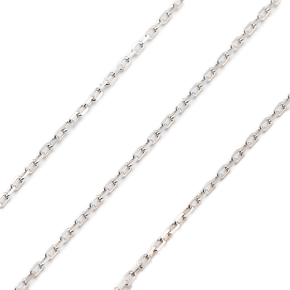 2 m 925 Sterling Silver Paperclip Chains Soldered without Spool/Card ...