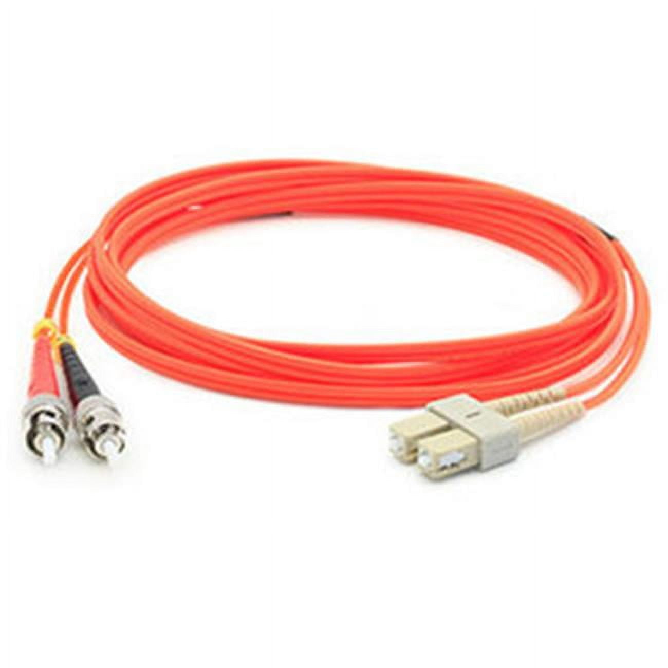 2 m SC Male to ST Male Orange OM1 Duplex LSZH Multi-Mode Fiber Patch ...