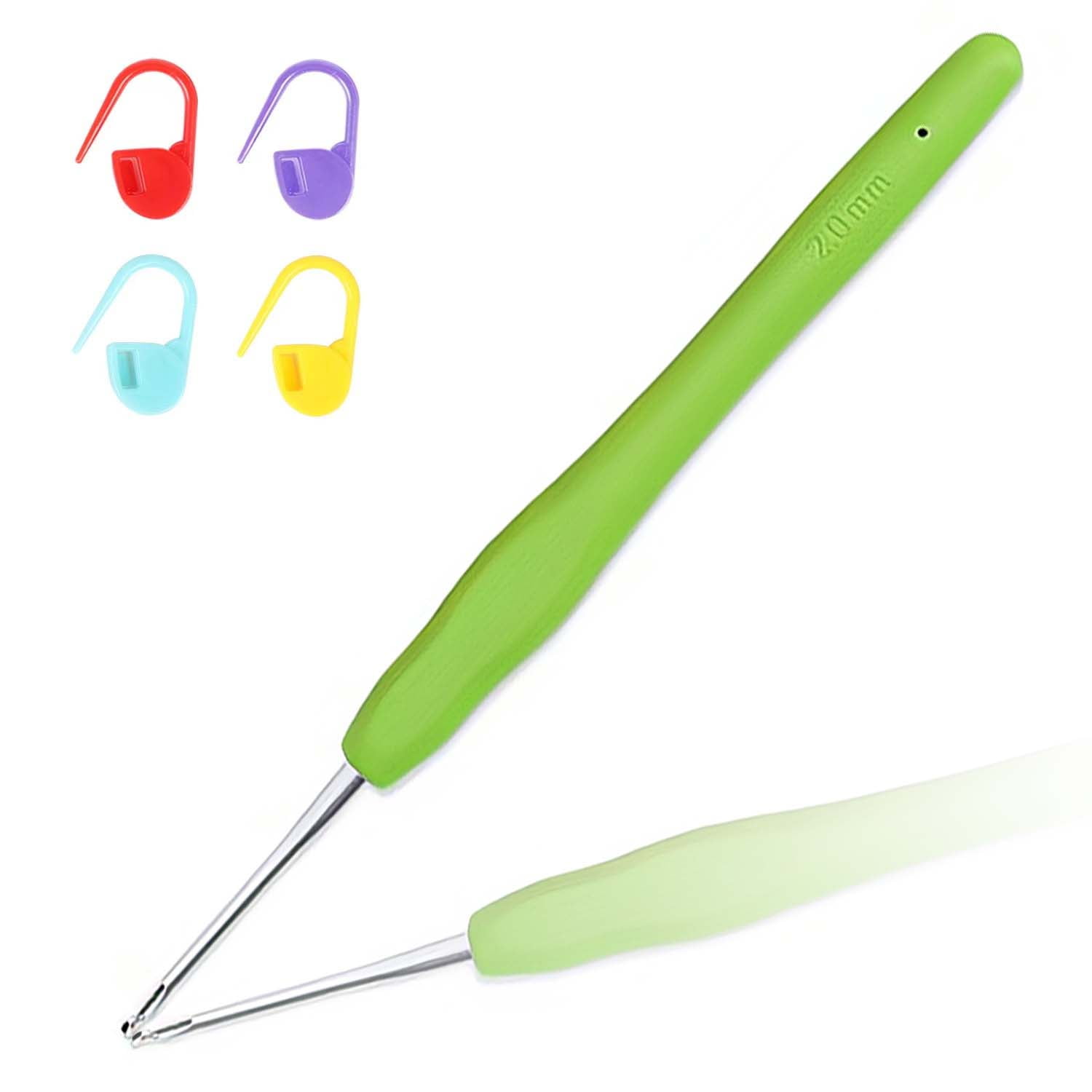 2 mm Crochet Hook, Ergonomic Handle for Arthritic Hands, Soft Grip ...