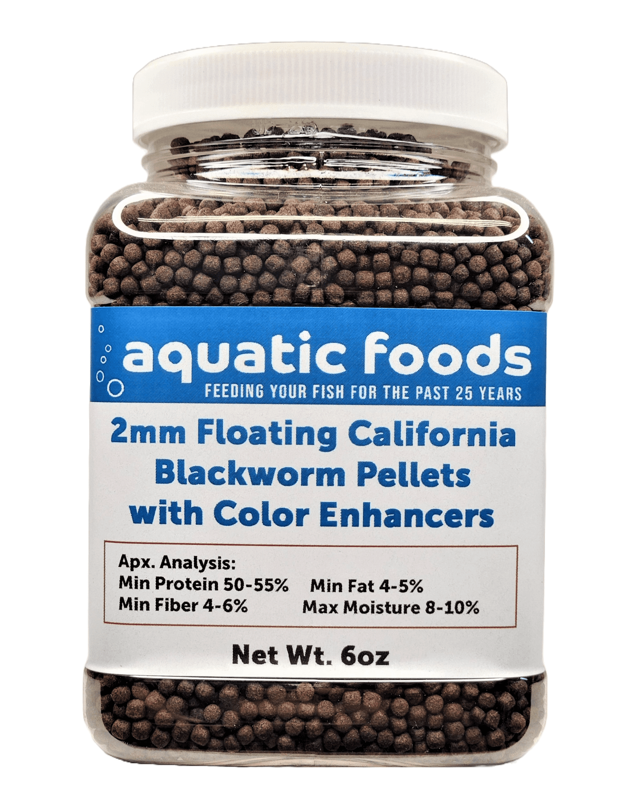 2 mm Floating Blackworm Pellets with Color Enhancers & Vitamins. Great ...