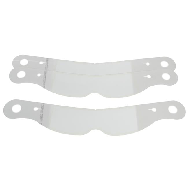 2 mm Thick Perimeter Seal Tear Off Helmet Shield with Nose Notch ...