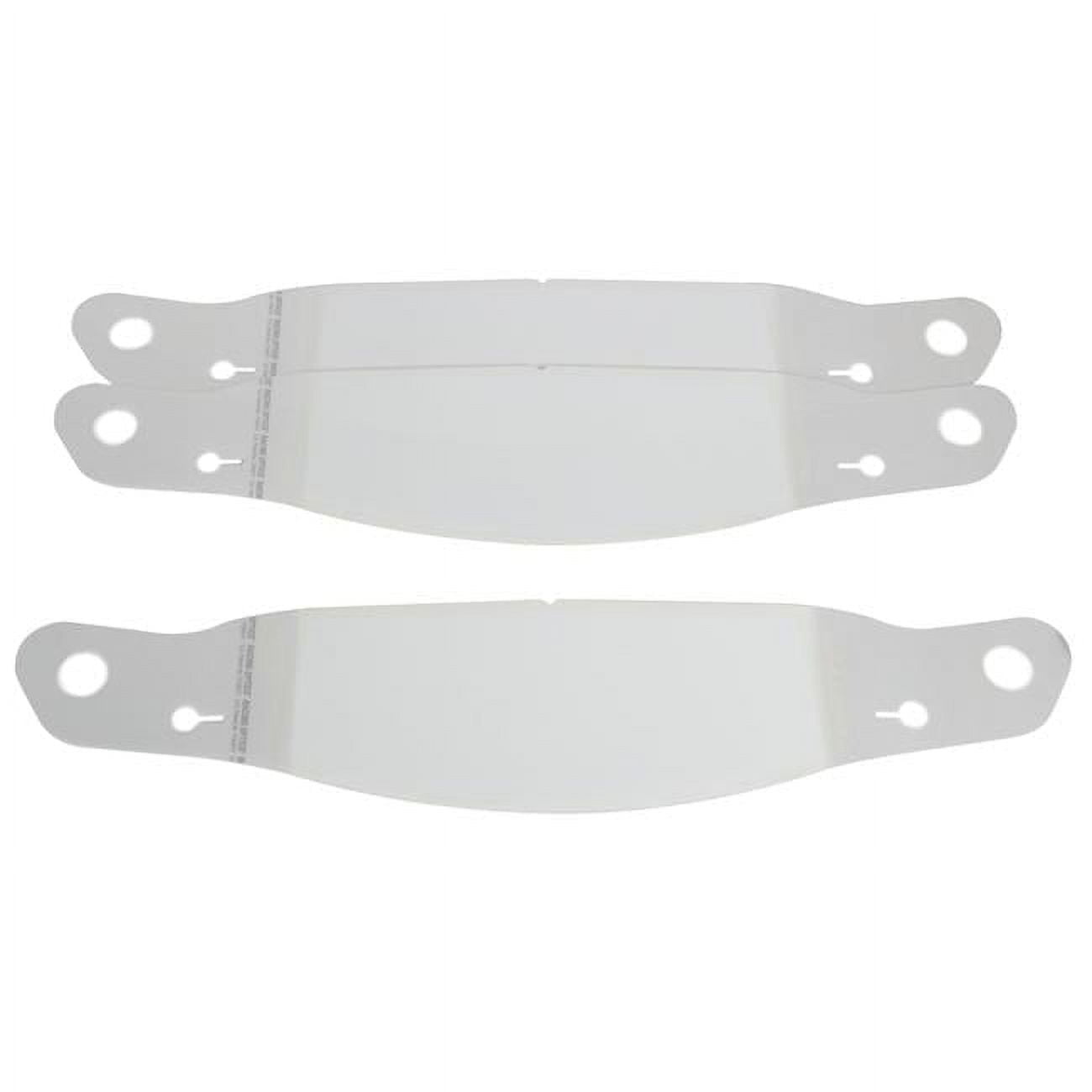2 mm Thick Perimeter Seal Tear Off Helmet Shield with Straight Plastic ...