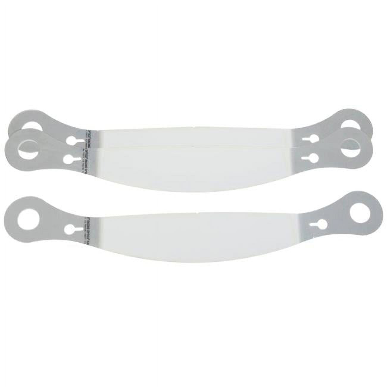 2 mm Thick Perimeter Seal Tear Off Helmet Shield with Straight Plastic ...