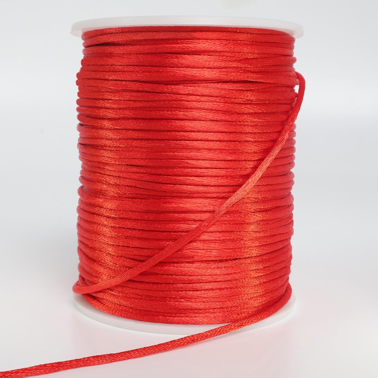 2 mm x 330 Feet Satin Nylon Cord, Silky Smooth Nylon String for Jewelry ...