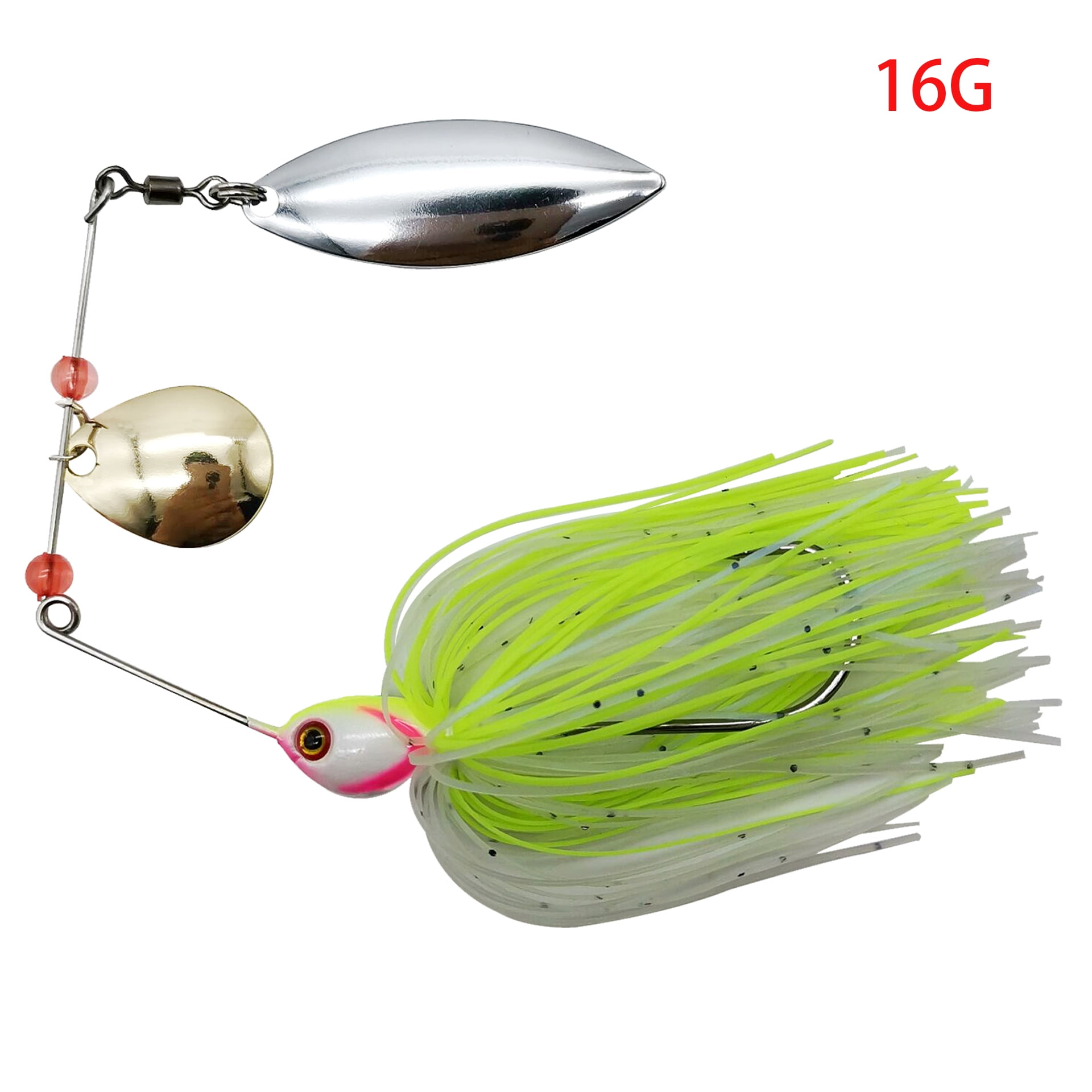 2 of 16G&18G&21G spinner bait Bass jig Chatter bait fishing lure ...