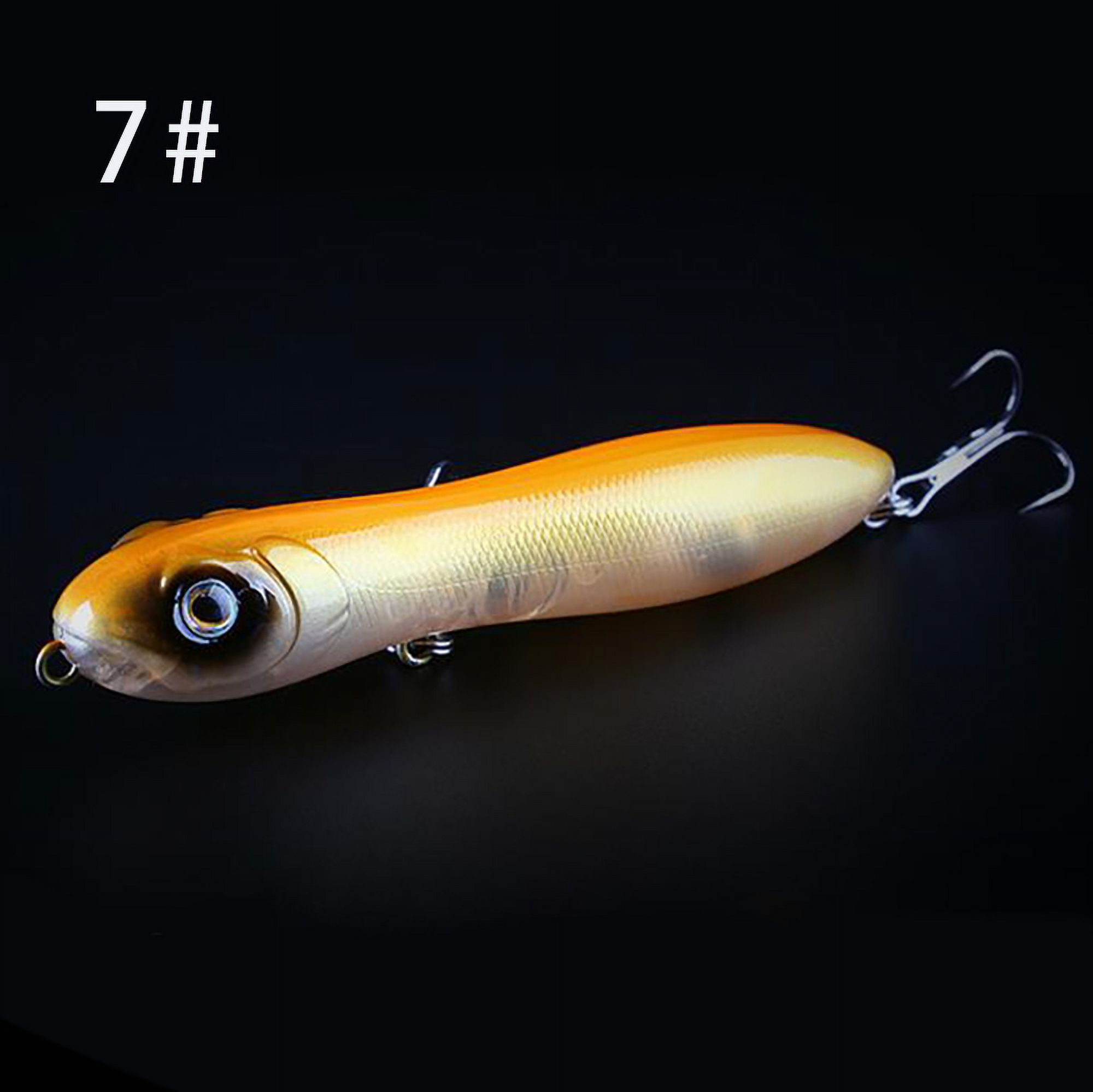 2 of 4in Fishing Spook Pencil Lure Floating Topwater Loud Noisy Bait ...