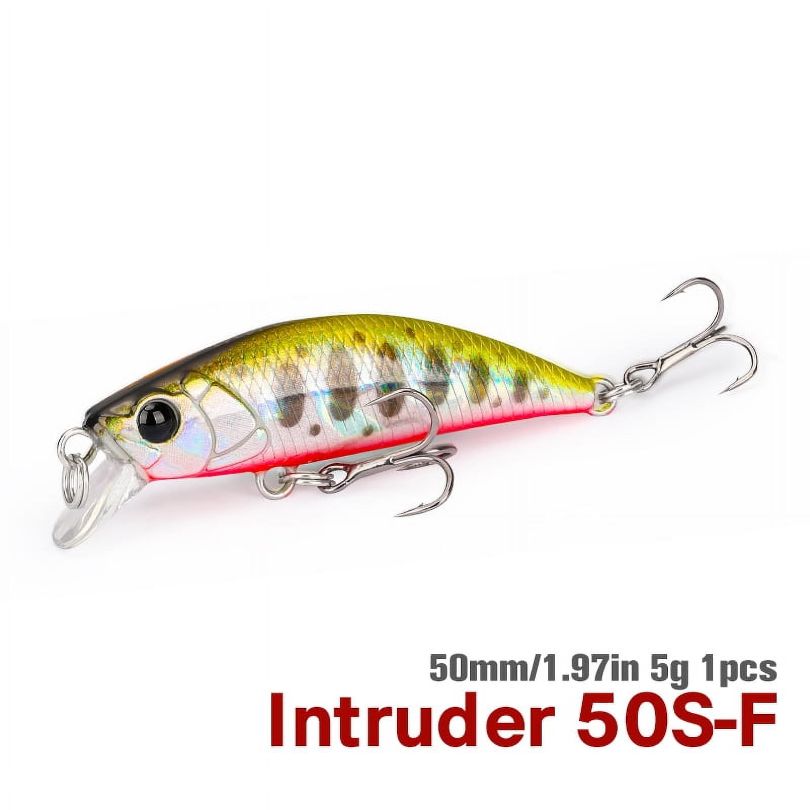 2 of 50S River Fishing Sinking Stick Bait Minnow Fishing Lure Intruder ...