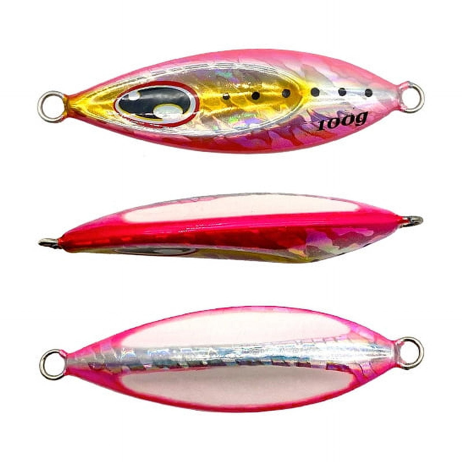 2 of AS Slow Metal Jigging Lure Glow 40g60g80g100g Shore Cast Jig Falling Jigs Saltwater Fishing ...