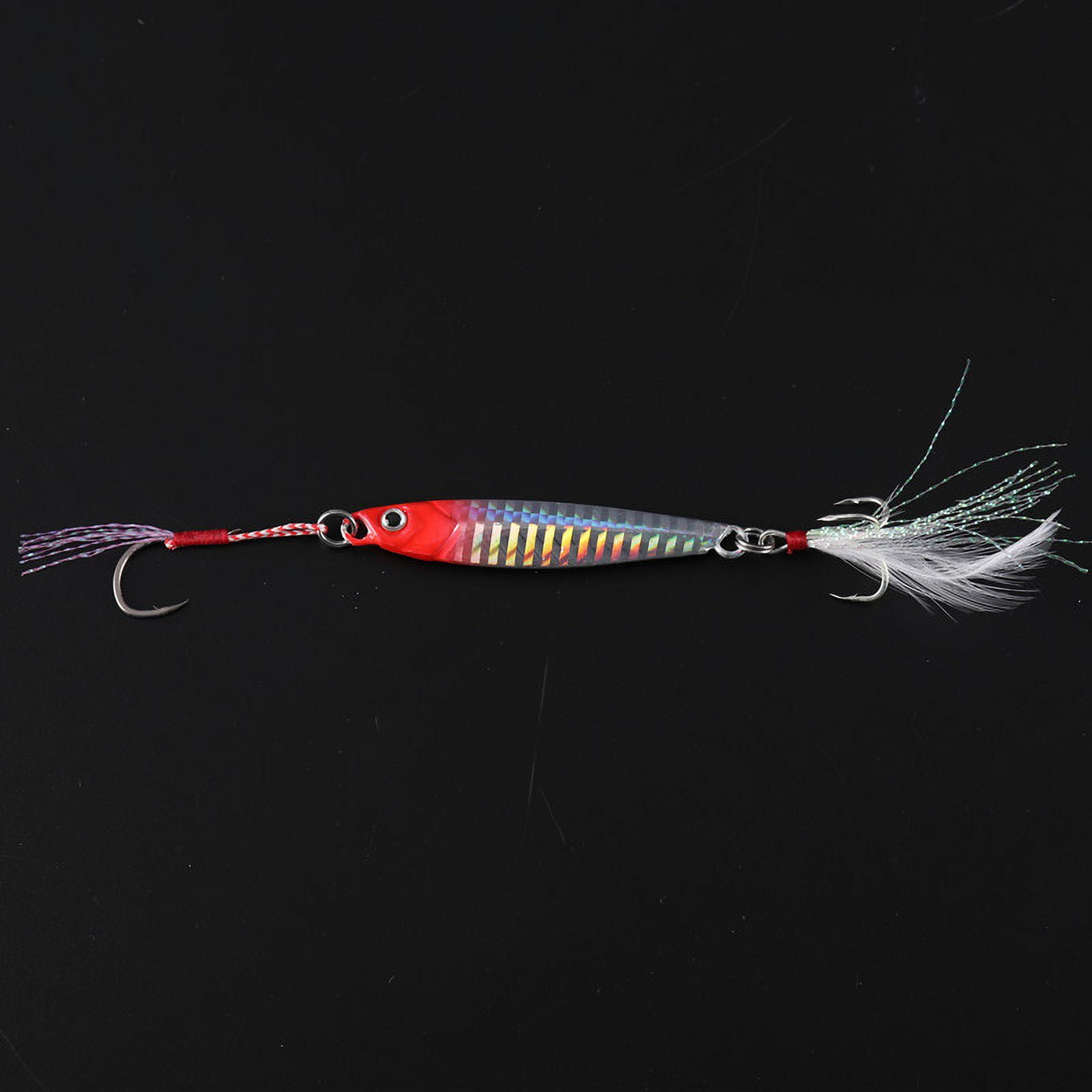 2 of Fishing Glow Jigs 15g/6cm 7g/10g/20g/25g/30g Jigbait Lure Shore Cast Decoys Metal Cast Jig ...