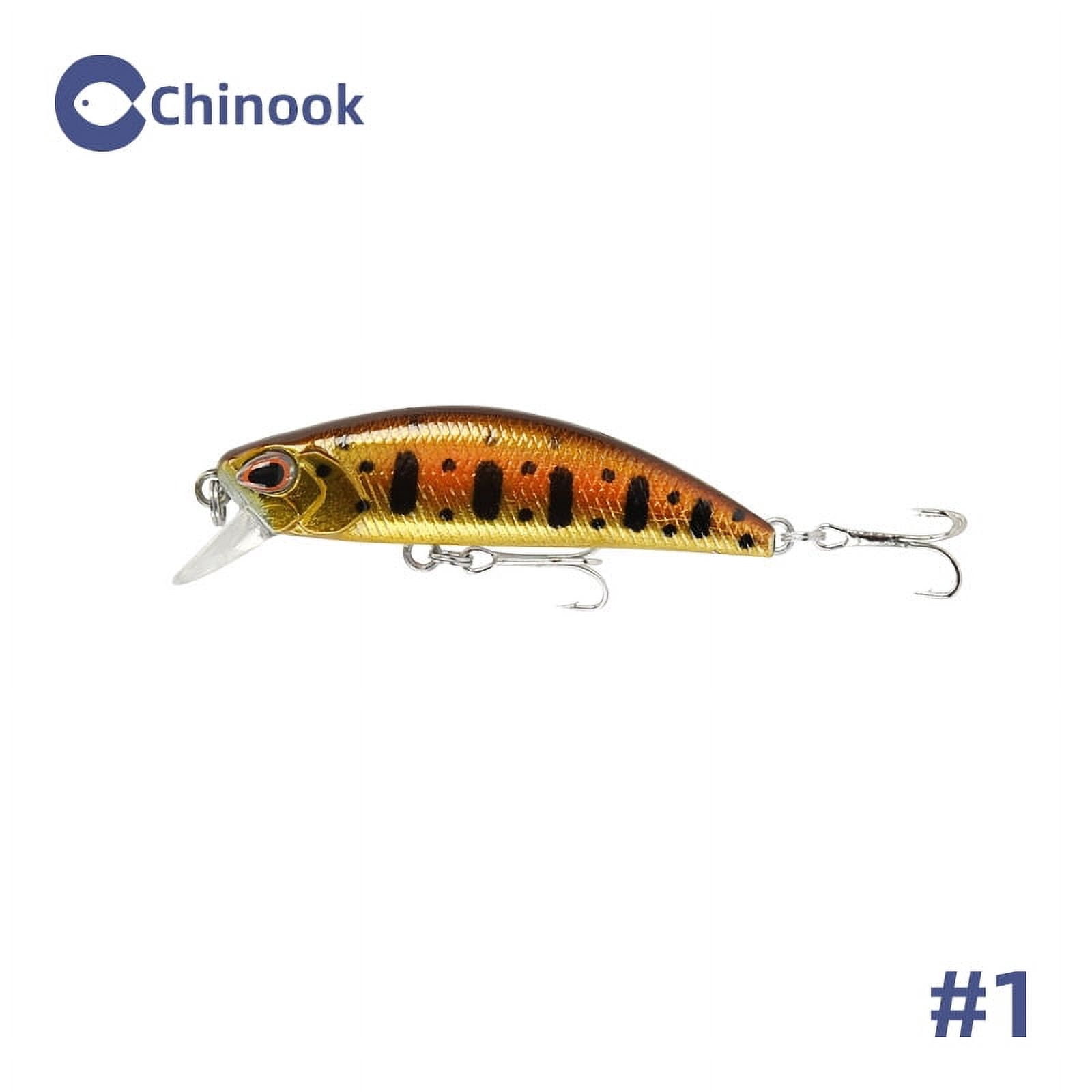 2 of Micro mini Sinking Minnow Wobblers Fishing Lures 50mm 5g ...