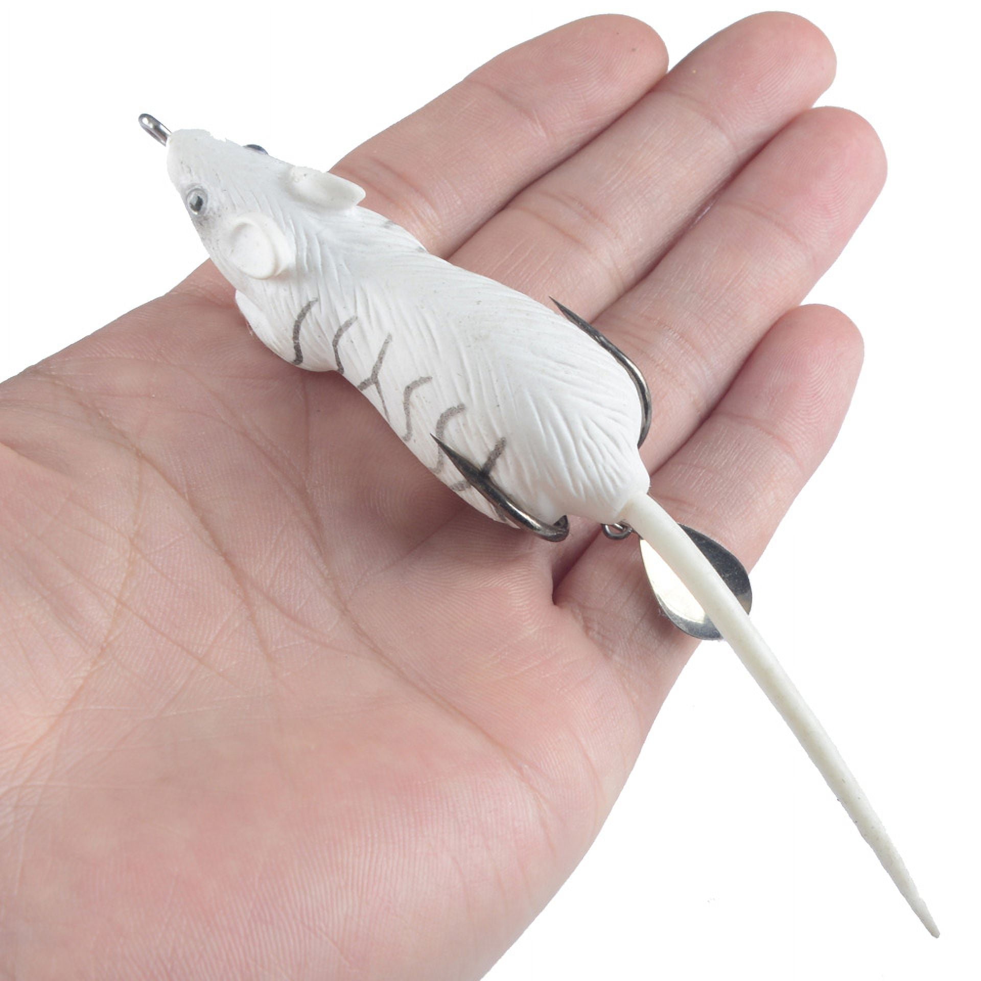 2 of Propeller Mouse Fishing Lure Whopper Plopper Bionic Bait 60mm 12 ...