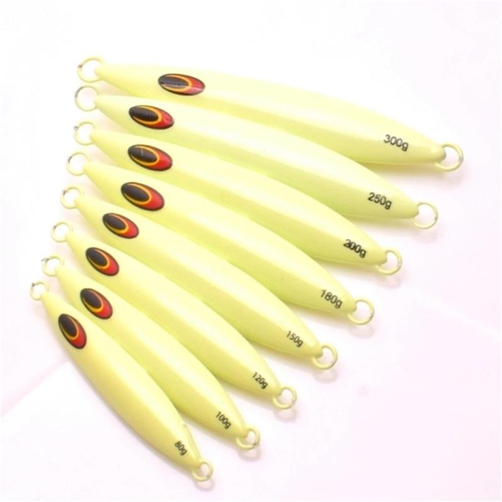2 of fishing iron bait, slow shaking metal simulation bait, luminous ...