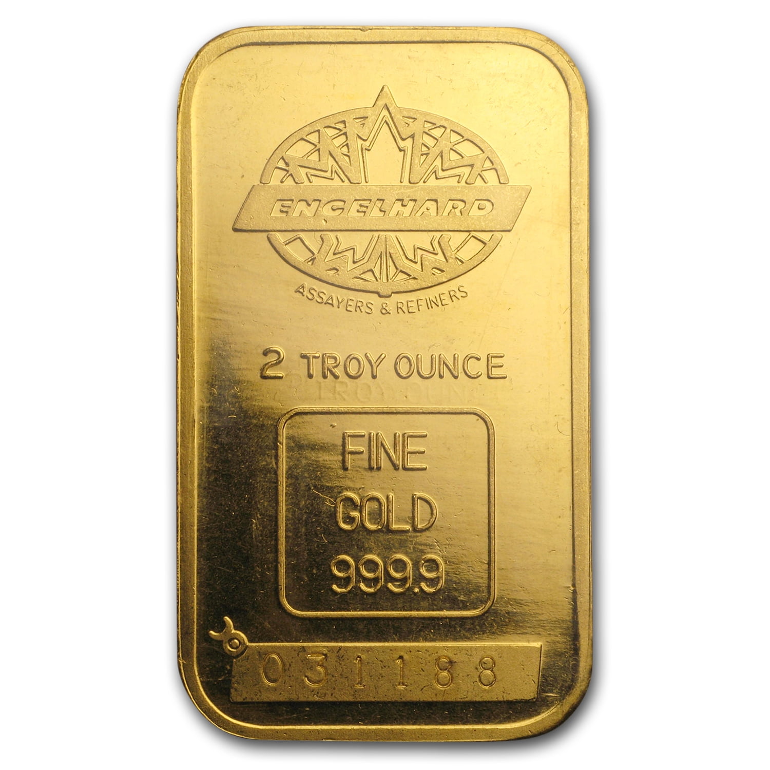 2 oz Gold Bar - Engelhard (Tall, Maple Design, Smooth, Border ...