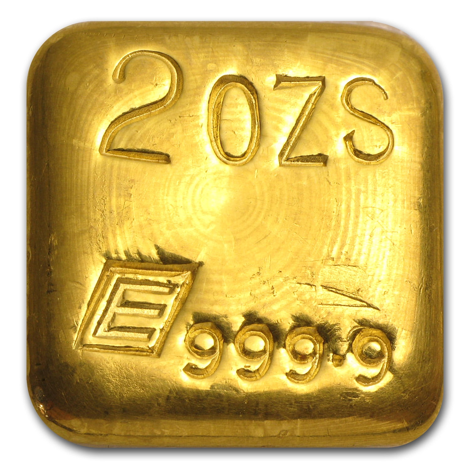 2 oz Hand-Poured Gold Square - Engelhard-London - Walmart.com