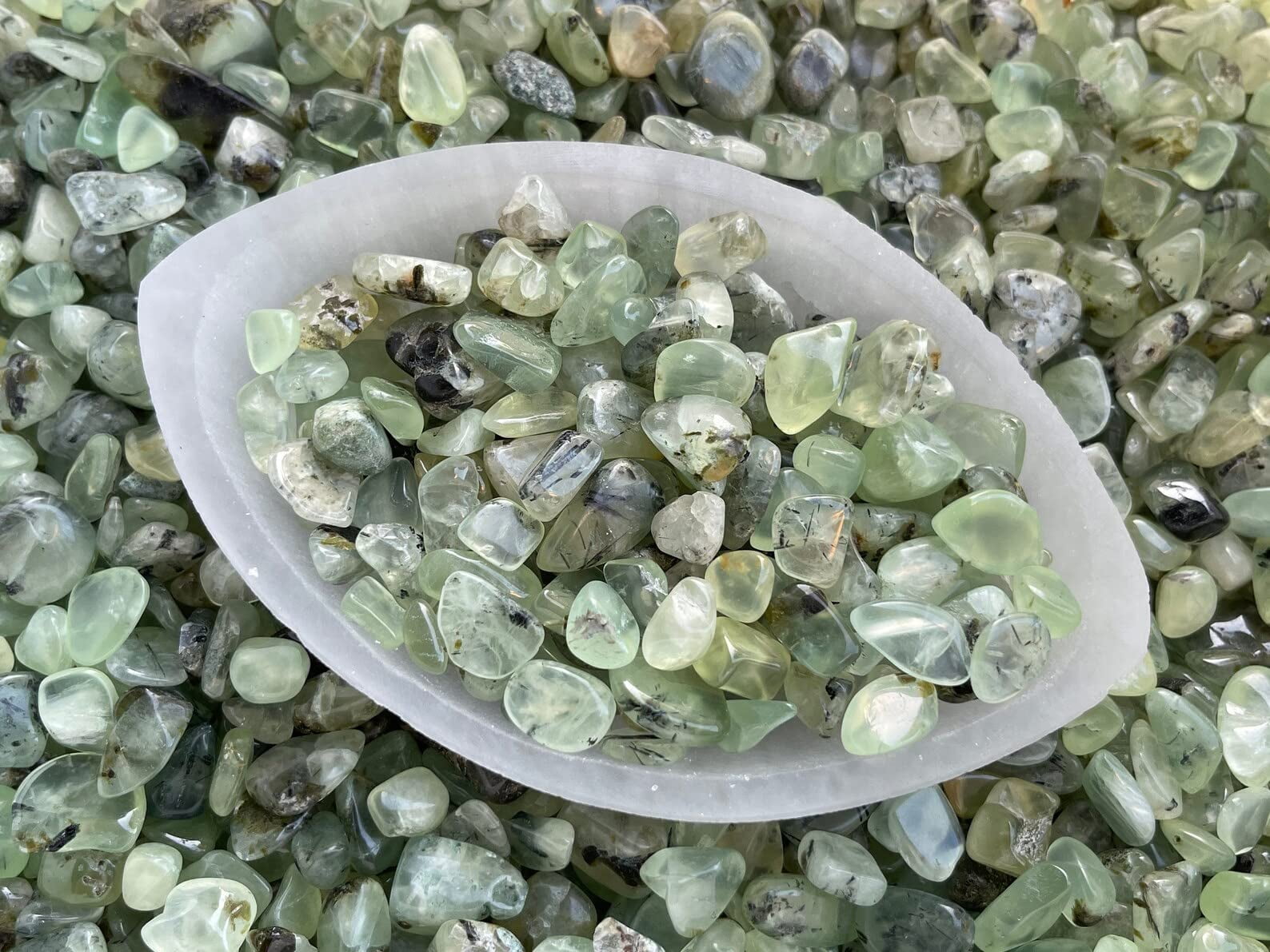 2 oz Lot Natural Semi Tumbled Gemstone Chips, Crushed Mini Crystals ...