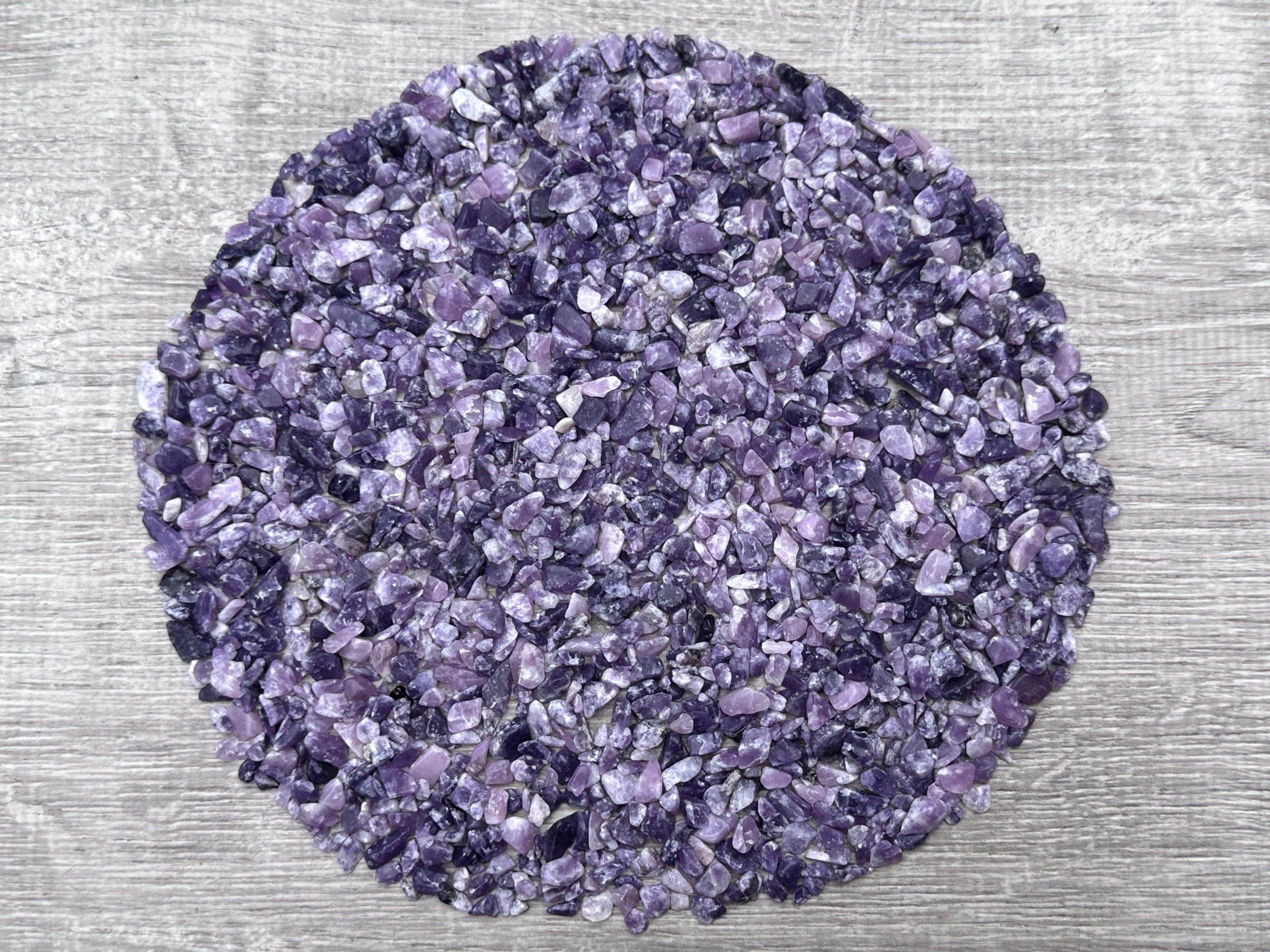 2 oz Lot Natural Semi Tumbled Gemstone Chips, Crushed Mini Crystals ...