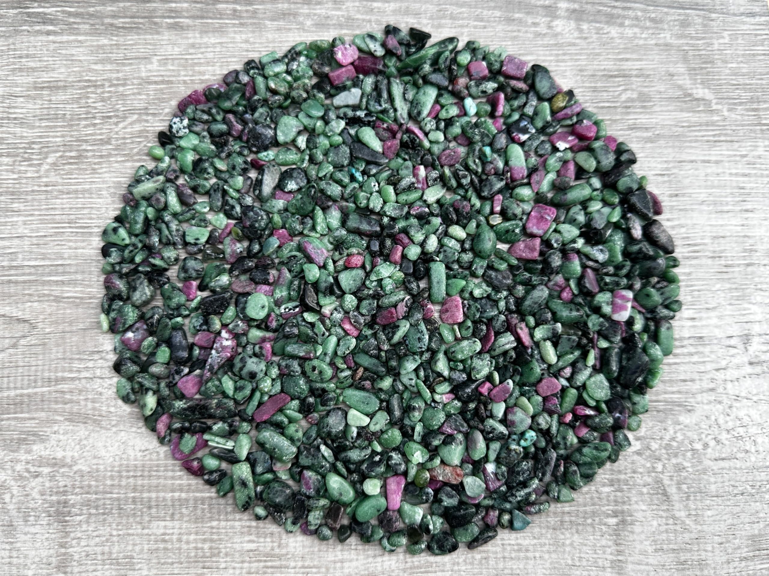 2 oz Lot Natural Semi Tumbled Gemstone Chips, Crushed Mini Crystals ...