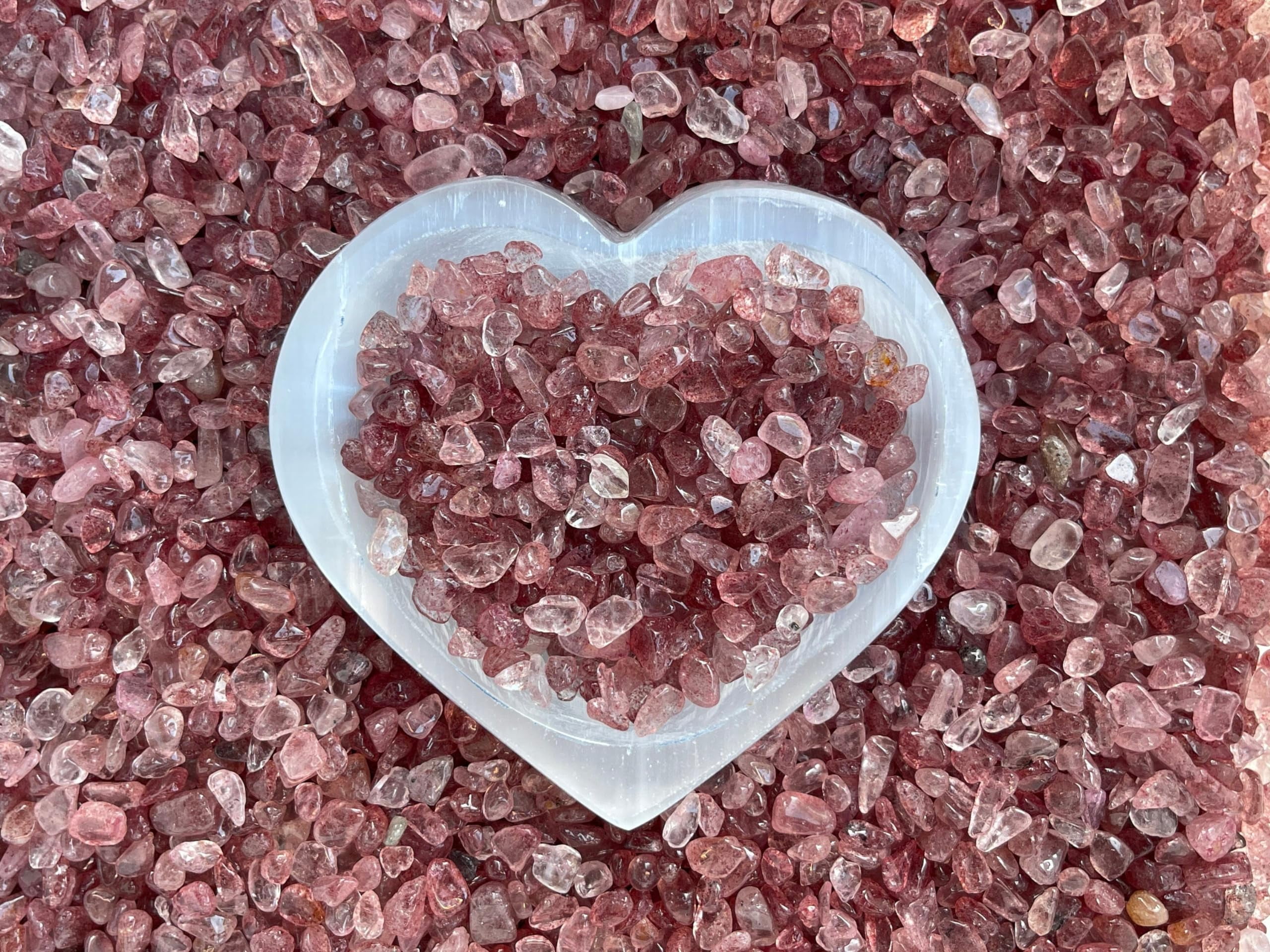 2 oz Lot Natural Semi Tumbled Gemstone Chips, Crushed Mini Crystals ...