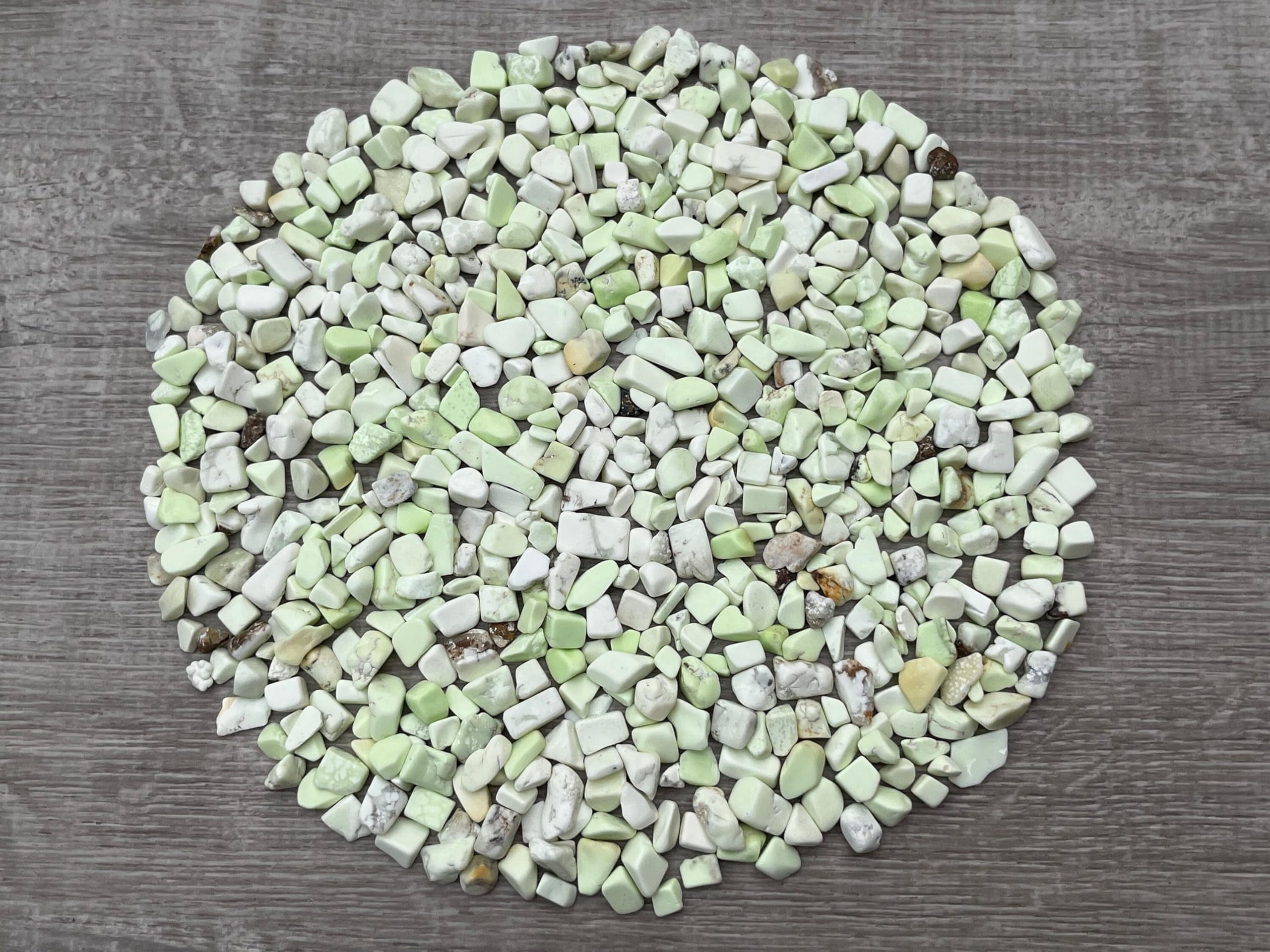 2 oz Lot Natural Semi Tumbled Lemon Chrysoprase Gemstone Chips, Lemon ...