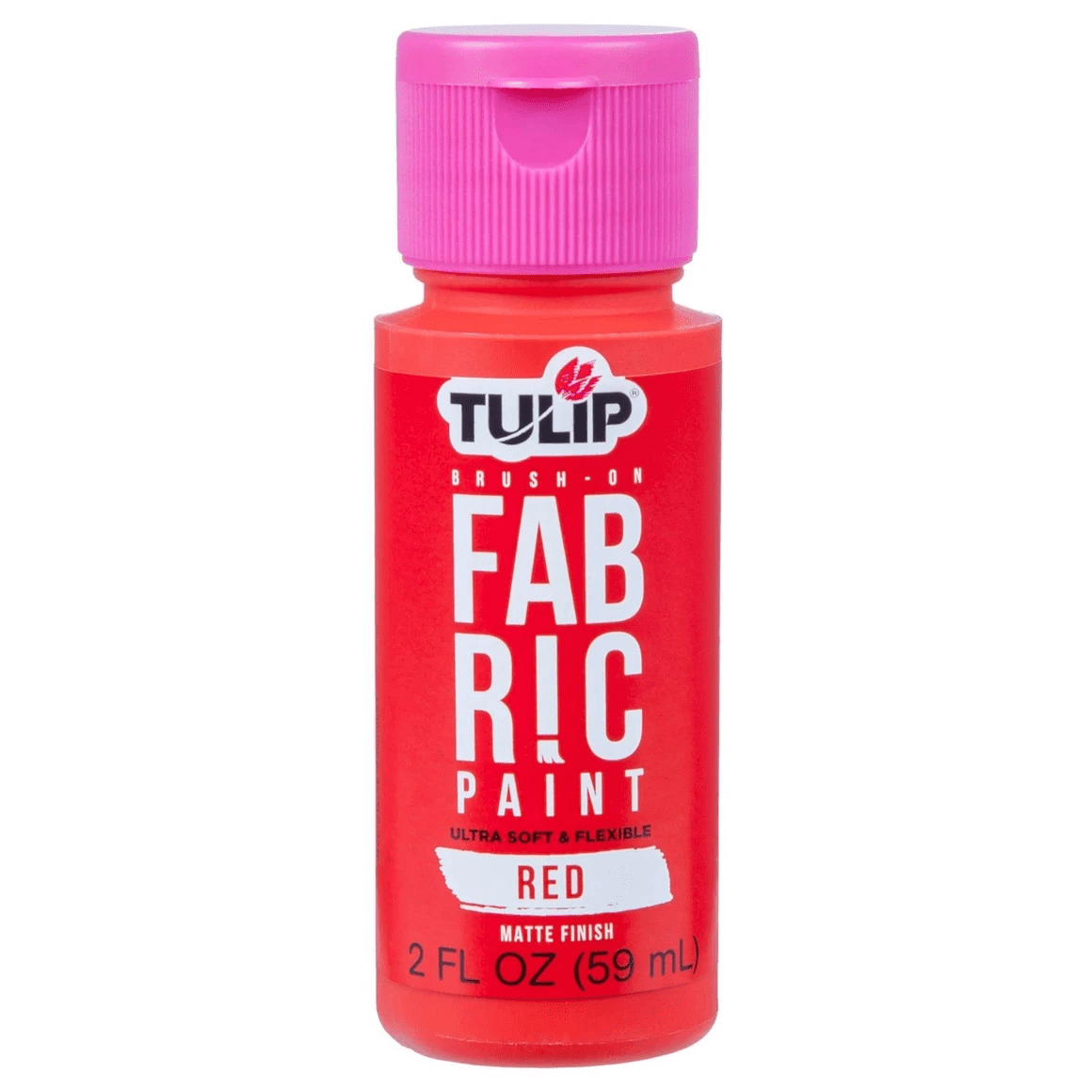 2 oz Matte Brush On Fabric Paint, Vibrant, Smooth Finish Textile Paint ...