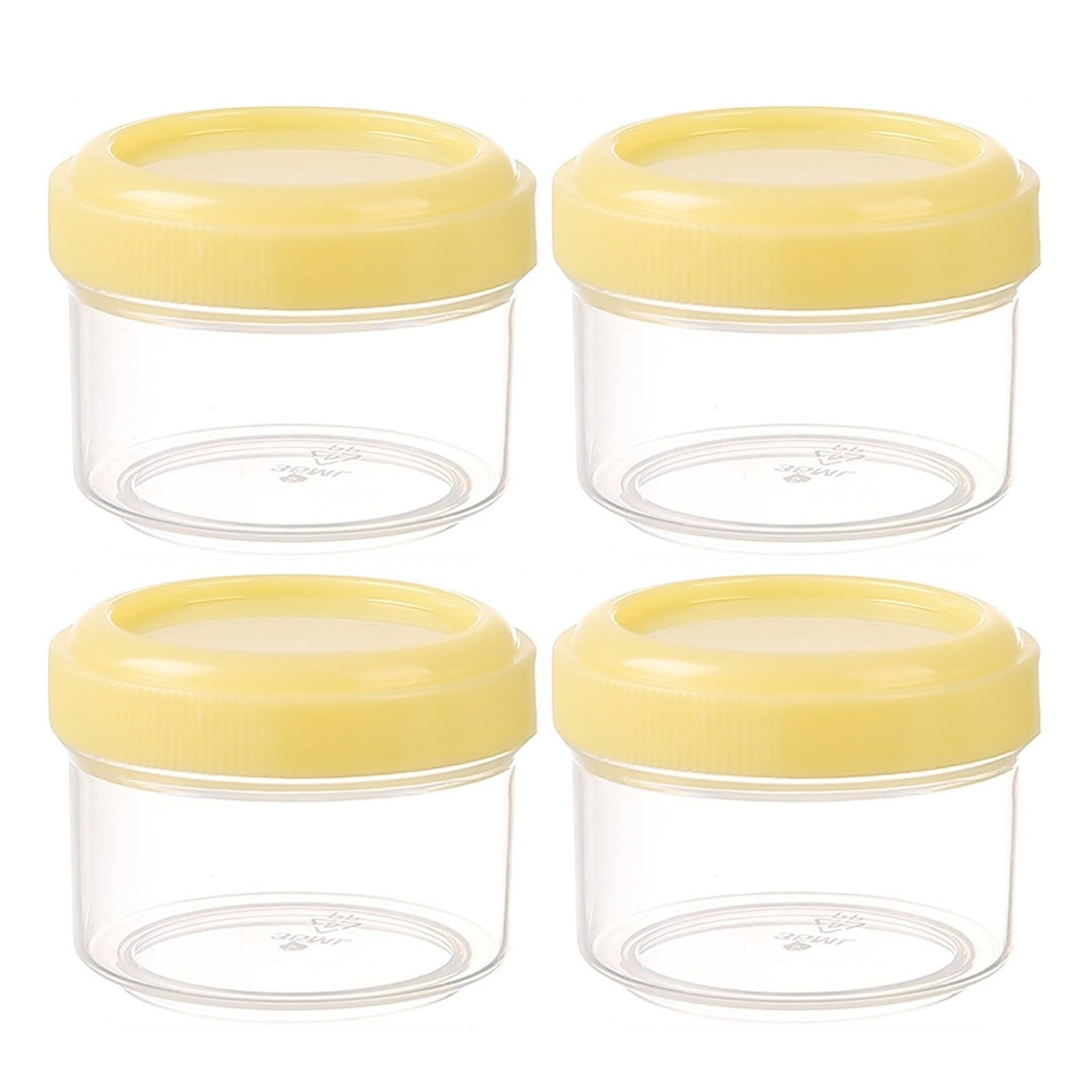 2 oz Containers with Lids (4-Pack) - Small Leakproof Condiment Cups for ...