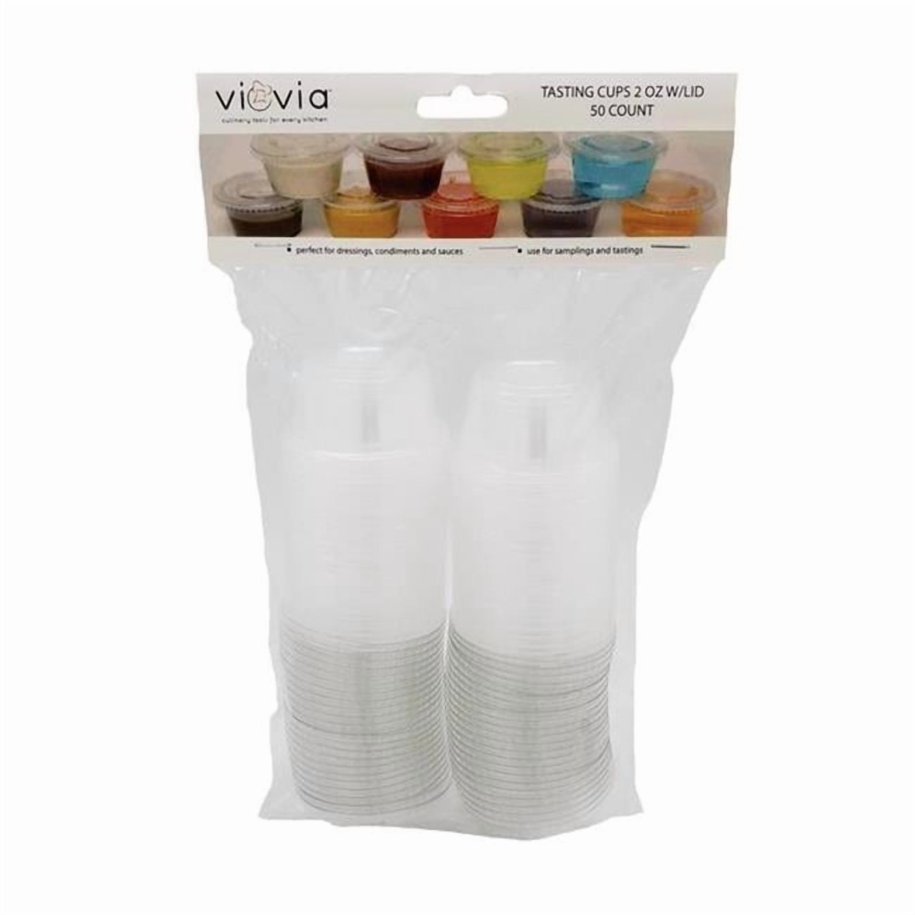 2 oz Polypropylene Tasting Cups with Lid - Clear - Walmart.com