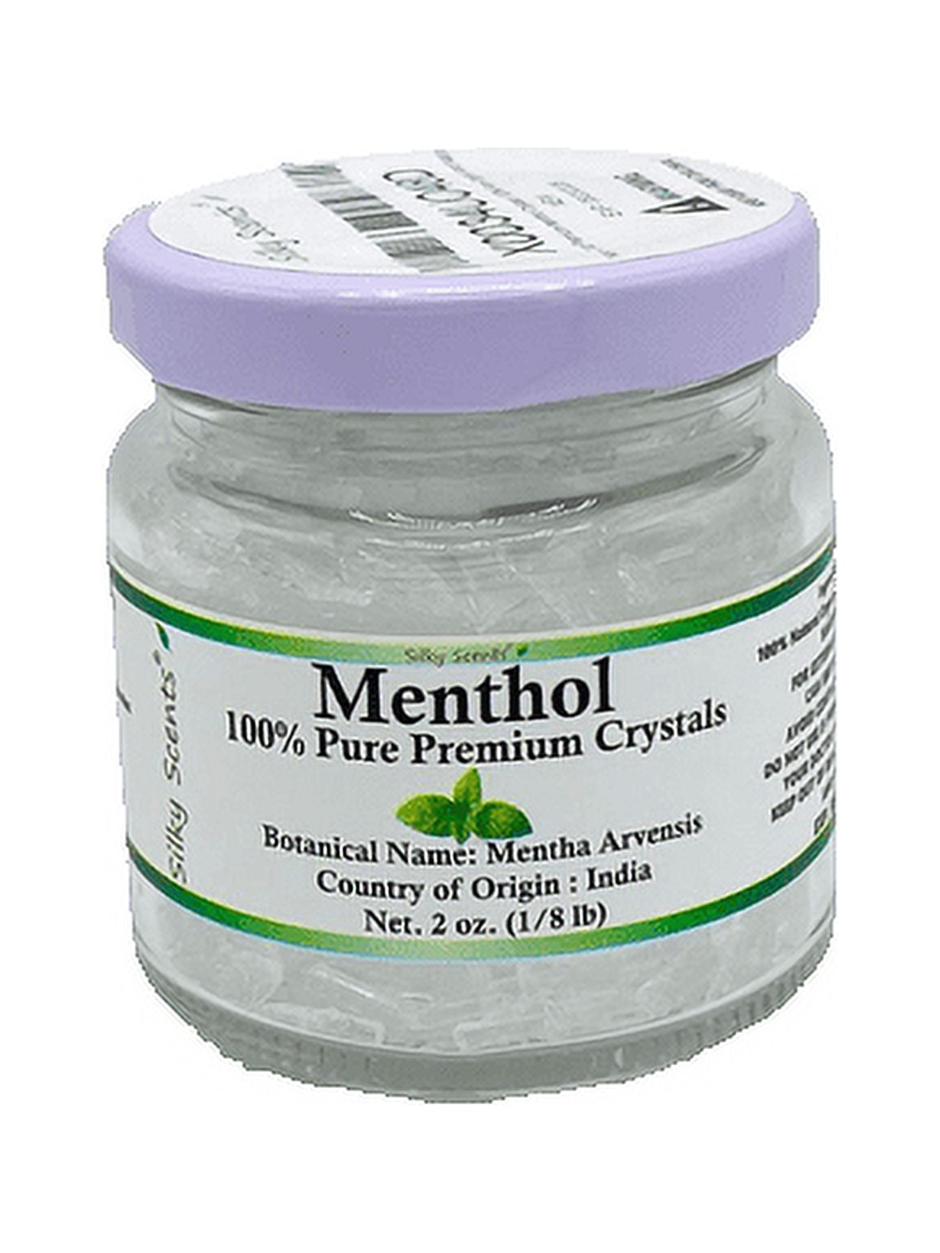 2 oz Premium Menthol Crystals 100% Pure Organic and Natural in Glass ...