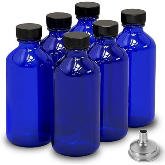 2 oz Shot Bottles with Caps & Stainless Steel Funnels, Juicing Bottle ...