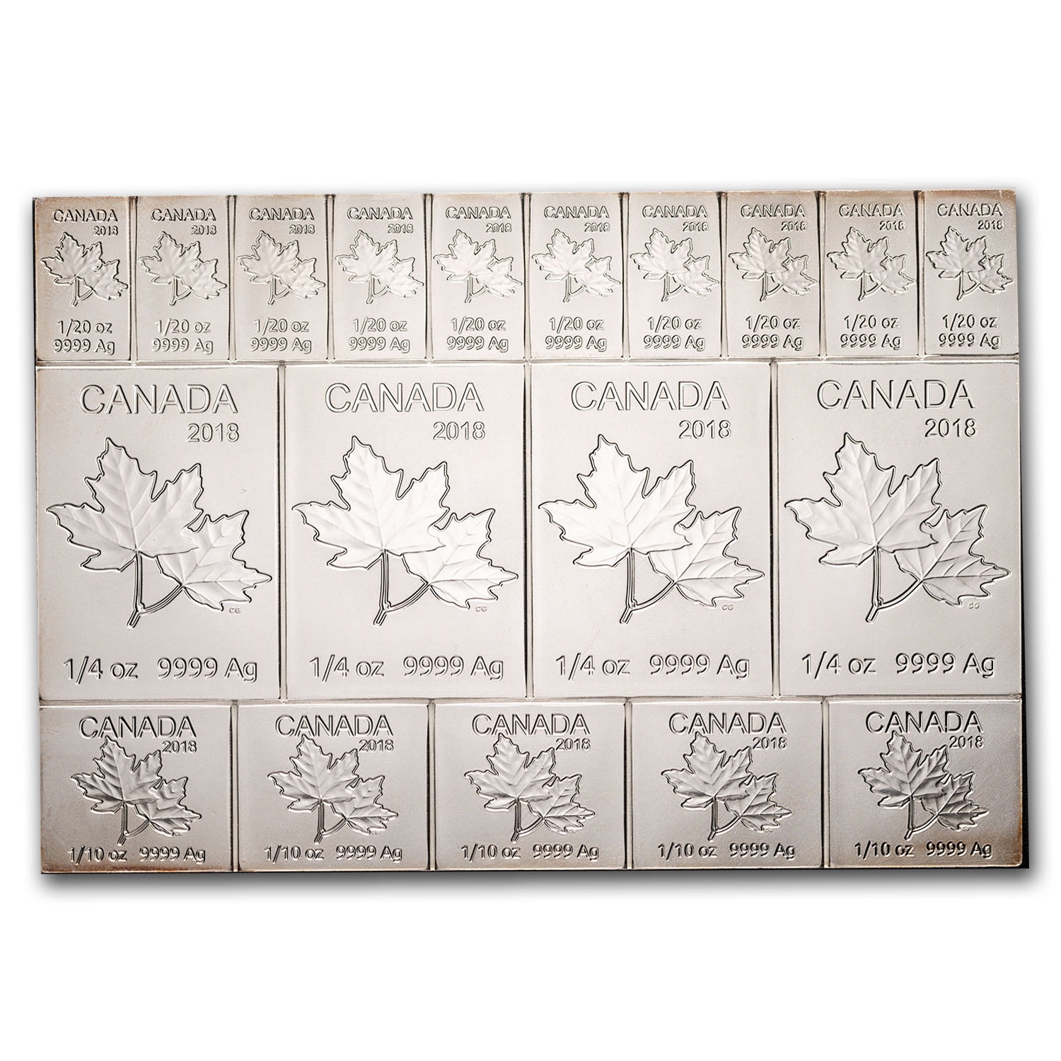 2 oz Silver Bar - RCM Maple Flex Bar .9999 (No Capsule, Toning ...