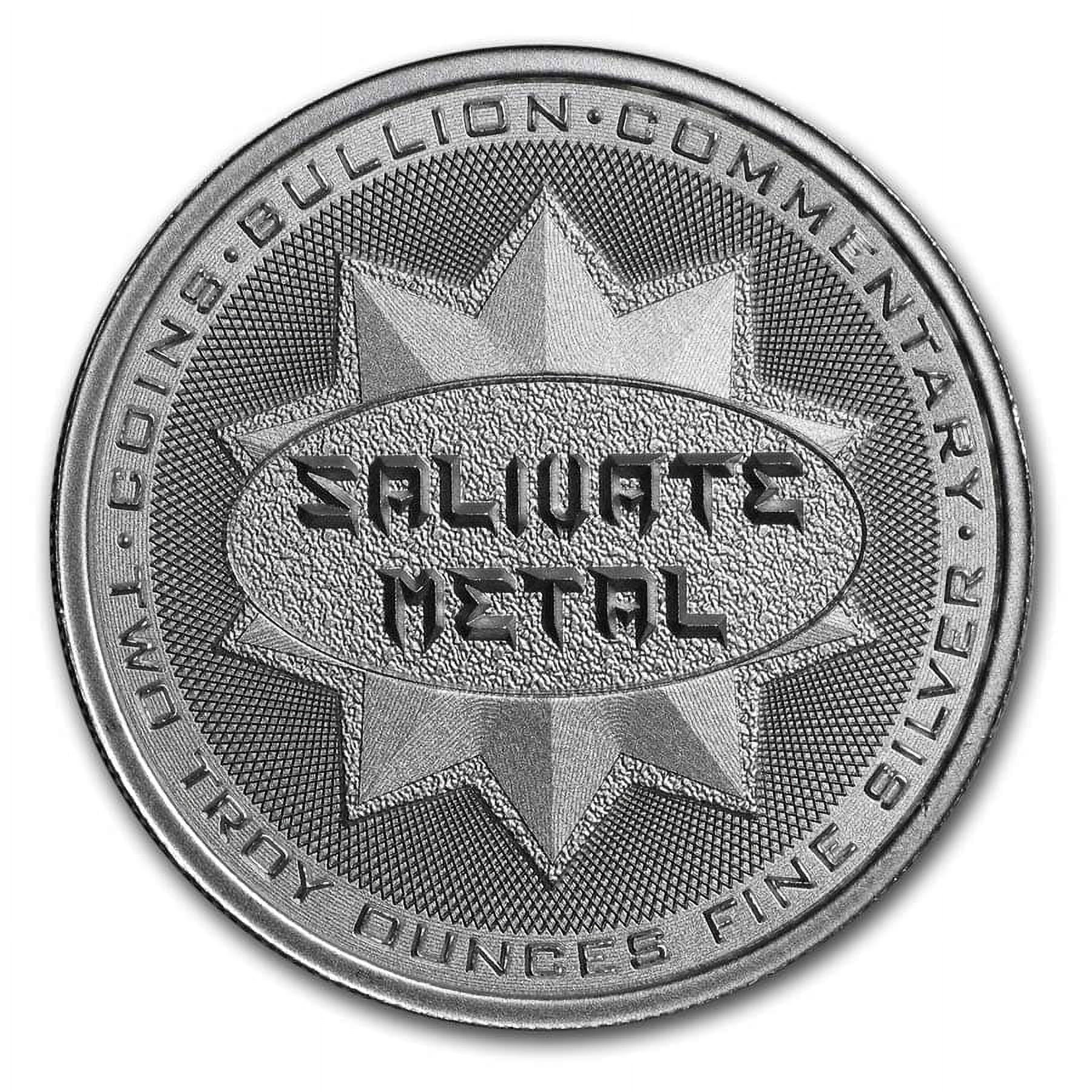 2 oz Silver High Relief Round - Salivate Metal - Walmart.com