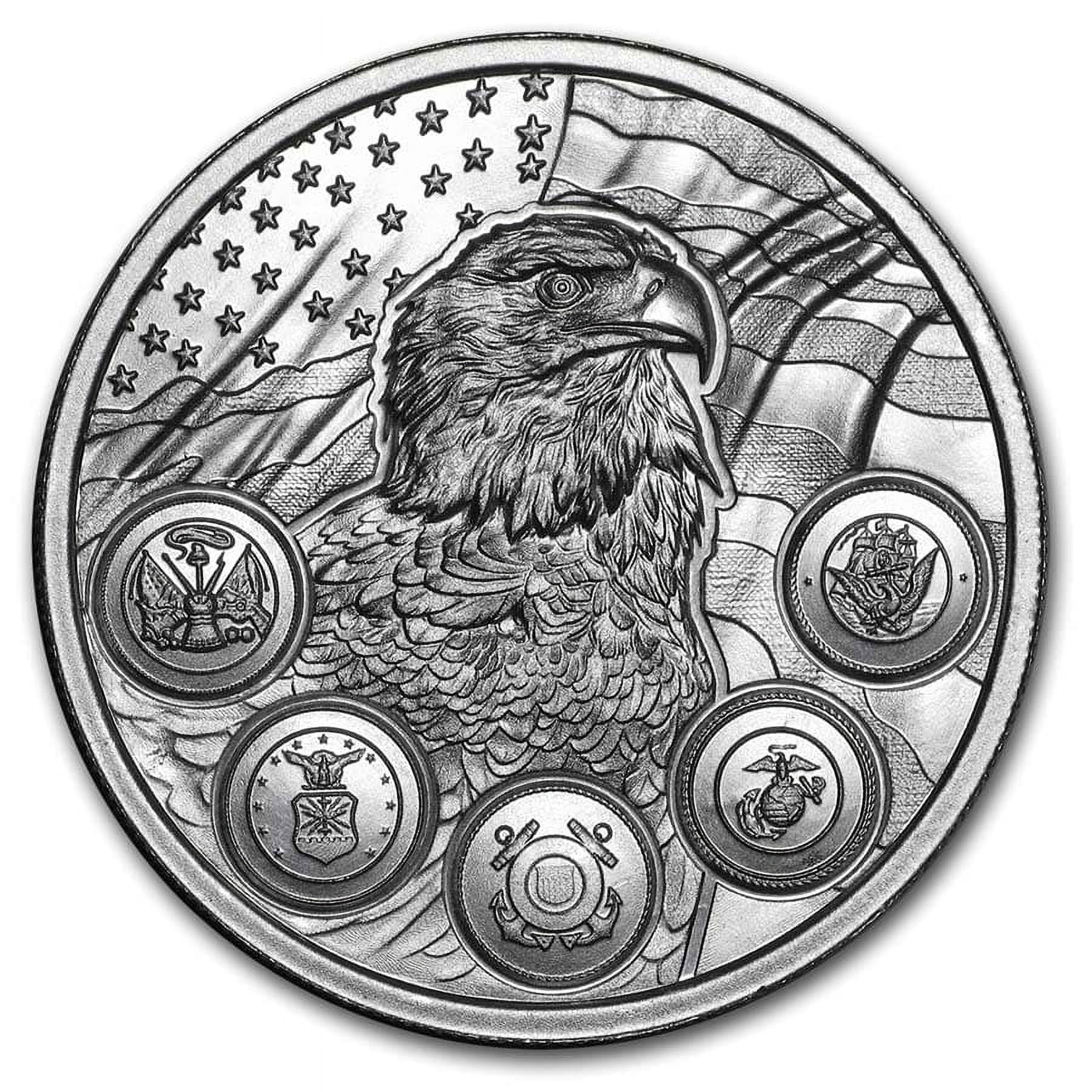 2 oz Silver High Relief Round, .999 Fine Silver, Troy Ounce - Walmart.com