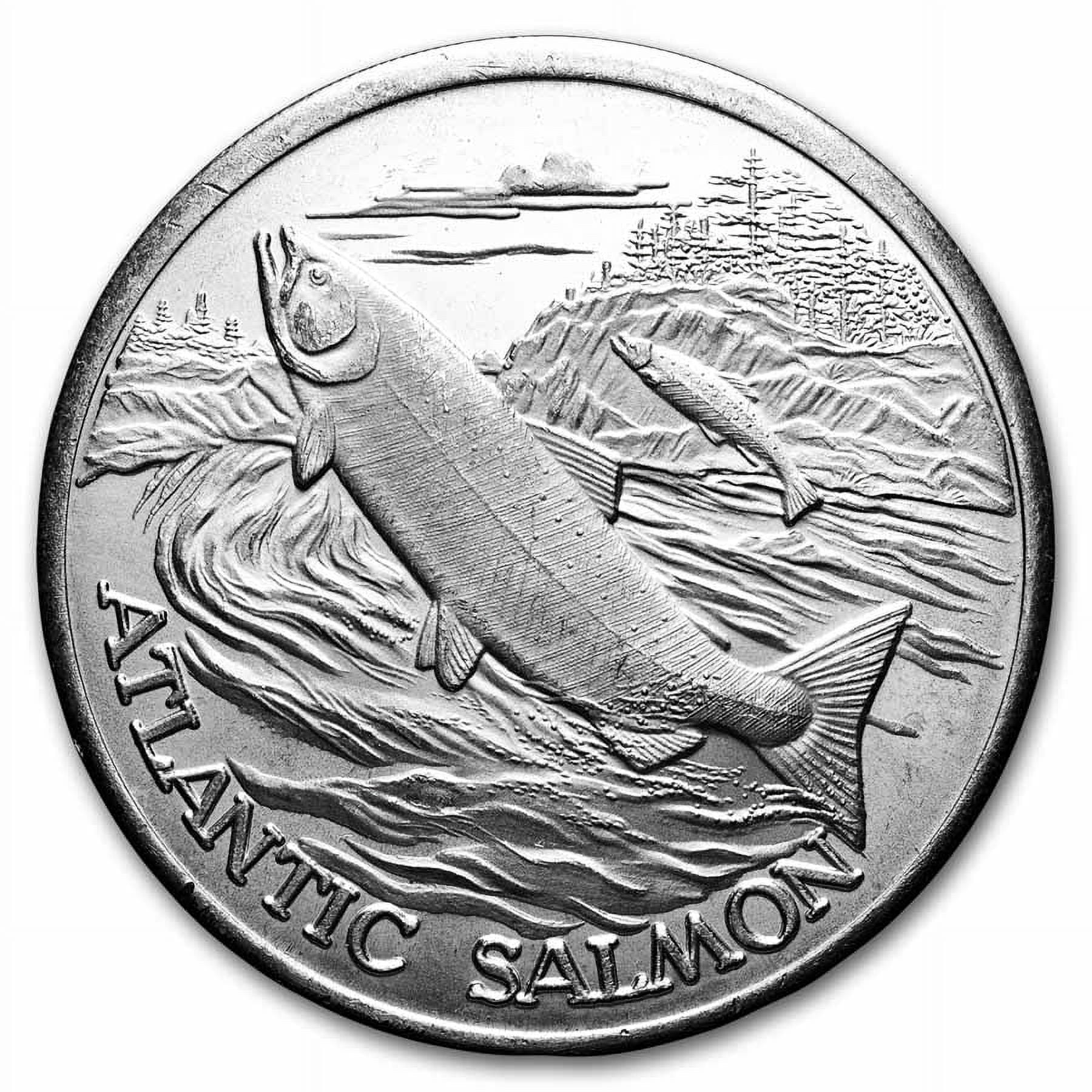 2 oz Silver Round - Atlantic Salmon - Walmart.com