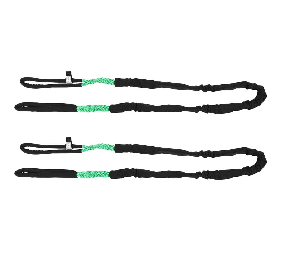 (2 pack) 1/2" x 6' GREEN Eye & Eye Synthetic Super Sling WLL (Vertical ...